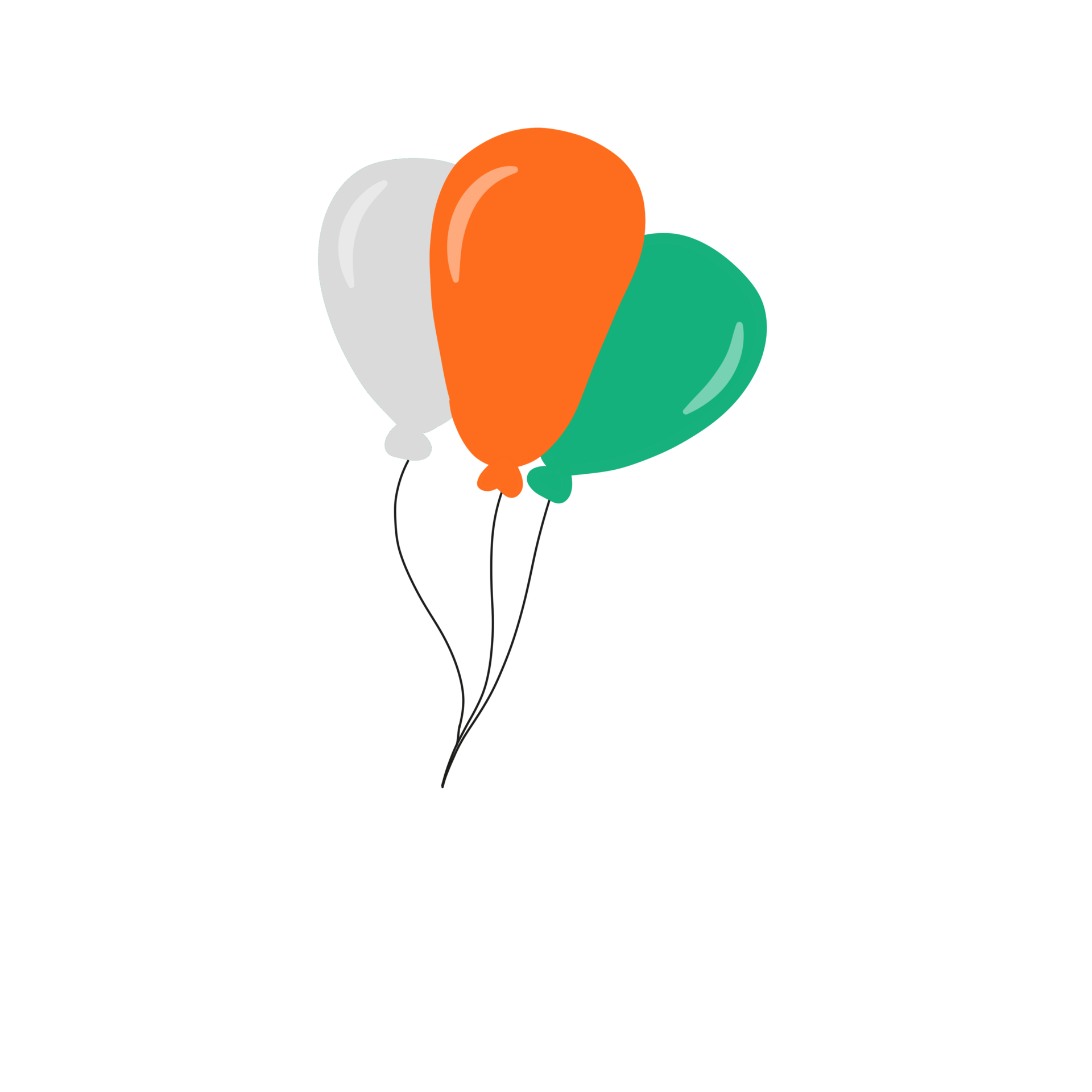 Hand Drawn Colorful Balloons Png 35371053 Png