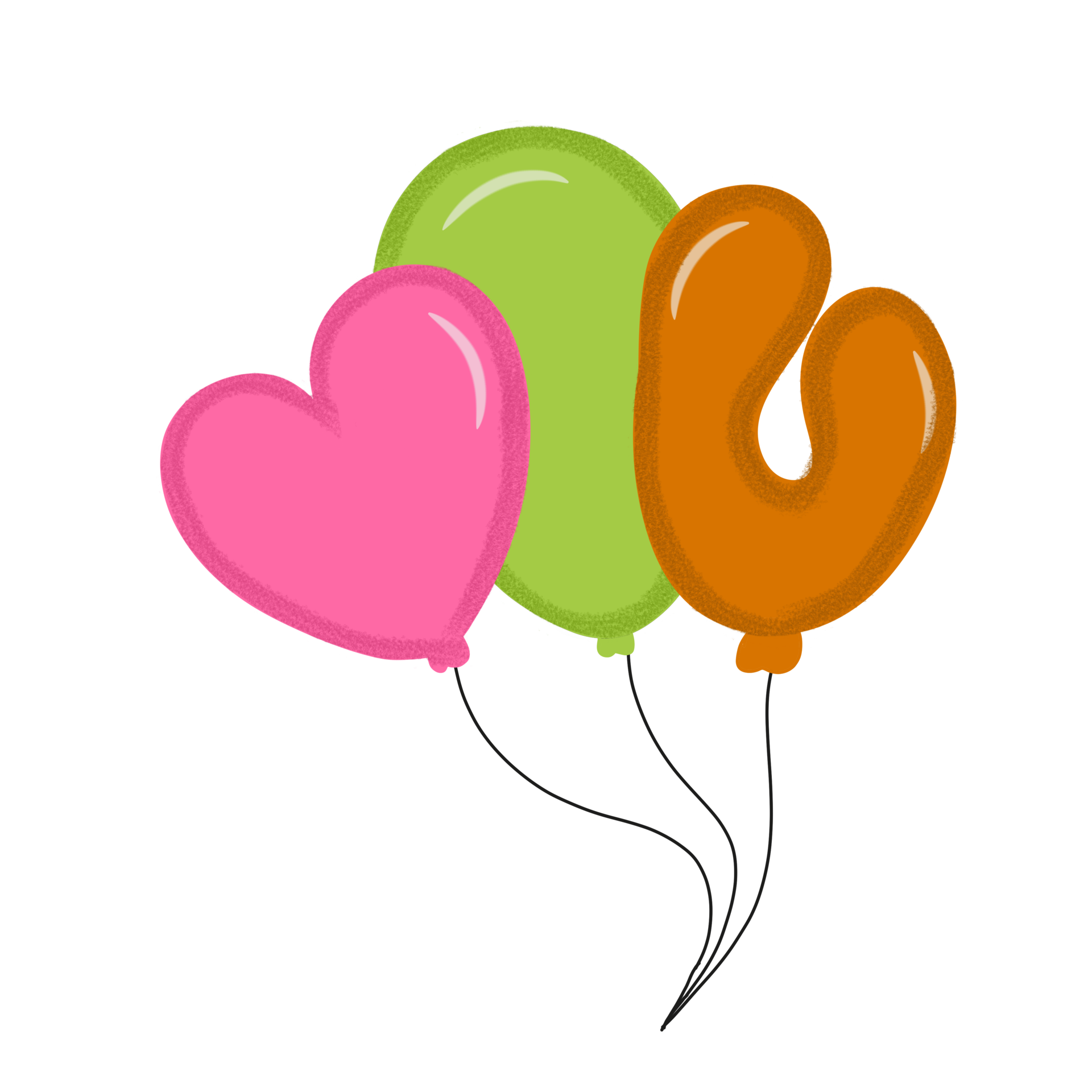 Hand Drawn Colorful Balloons Png 35371054 Png