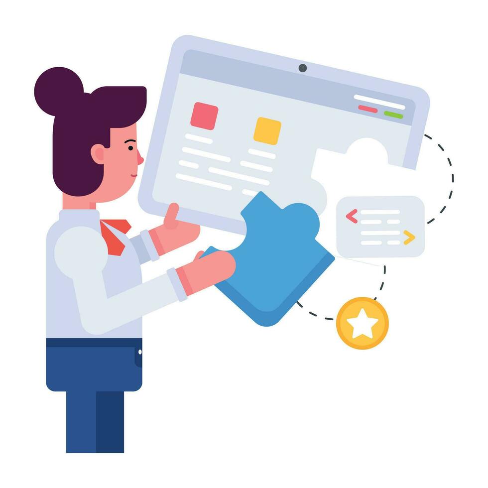 Trendy Programming Solution 35373513 Vector Art at Vecteezy