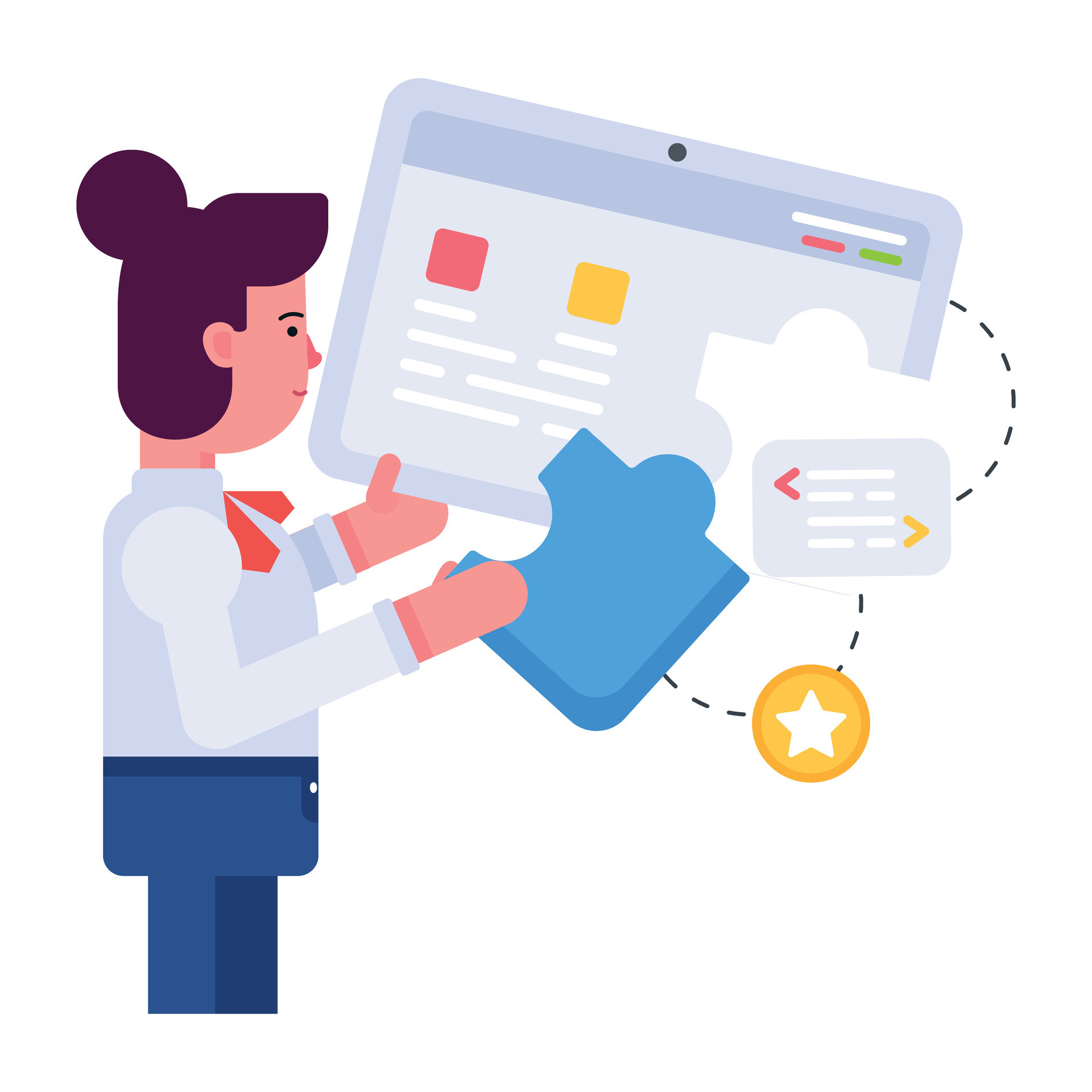 Trendy Programming Solution 35373513 Vector Art at Vecteezy