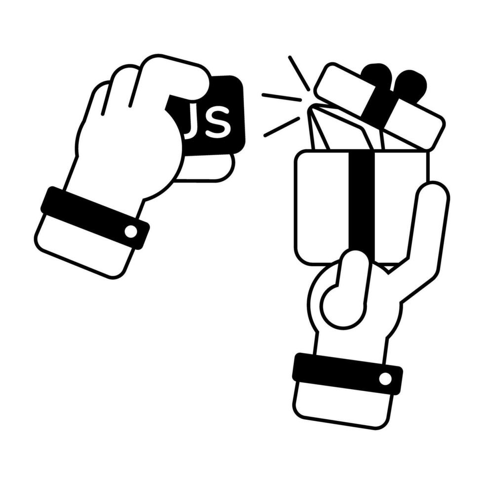 Trendy JS Language 35373621 Vector Art at Vecteezy