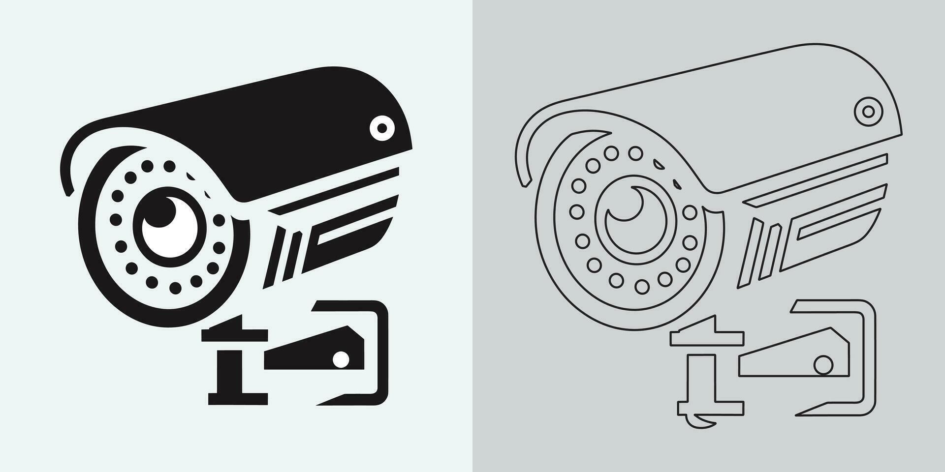 Set Of Security Or Surveillance Camera Icons Cctv Camera Icon Vector Graphics Wireless