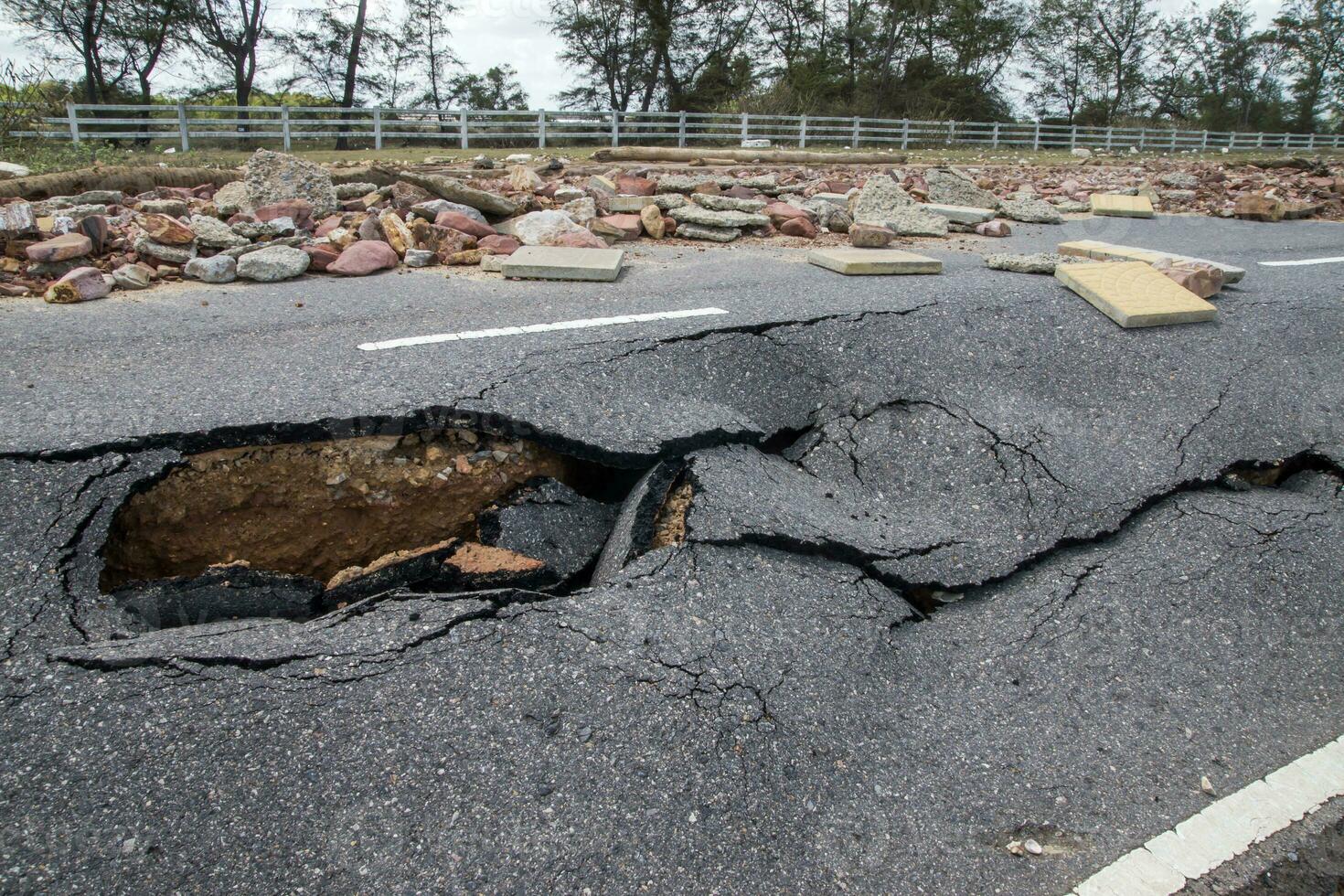 Road erosion caused by waves and severe storms. 35374380 Stock Photo at ... Road erosion caused by waves and severe storms. 35374380 Stock Photo at ...
