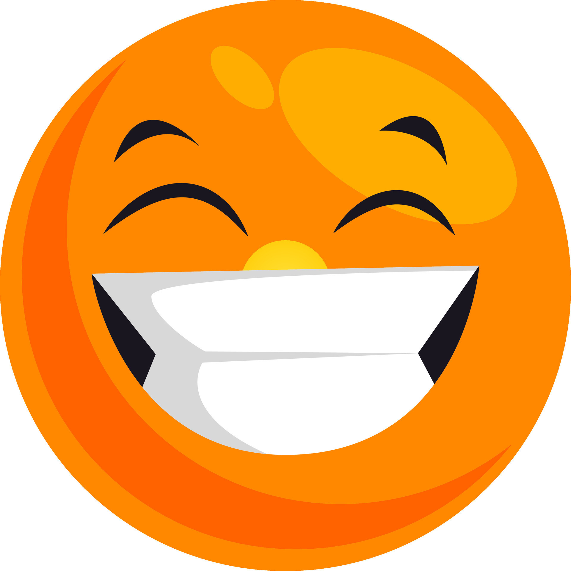 Happy smiling emoji, illustration, vector on white background 35381332 ...