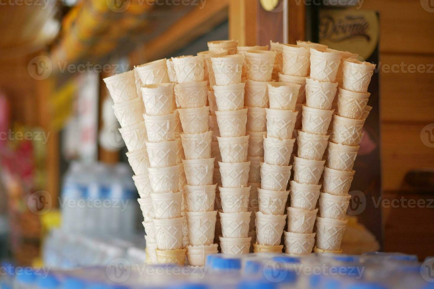 stack of waffle con displaying . 35382192 Stock Photo at Vecteezy stack of waffle con displaying . 35382192 Stock Photo at Vecteezy