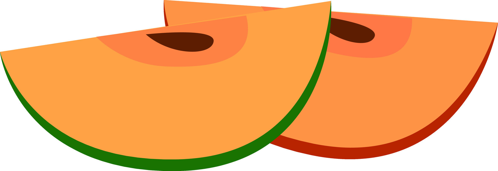 Two apple slices vector illustration on white background 35398034 ...