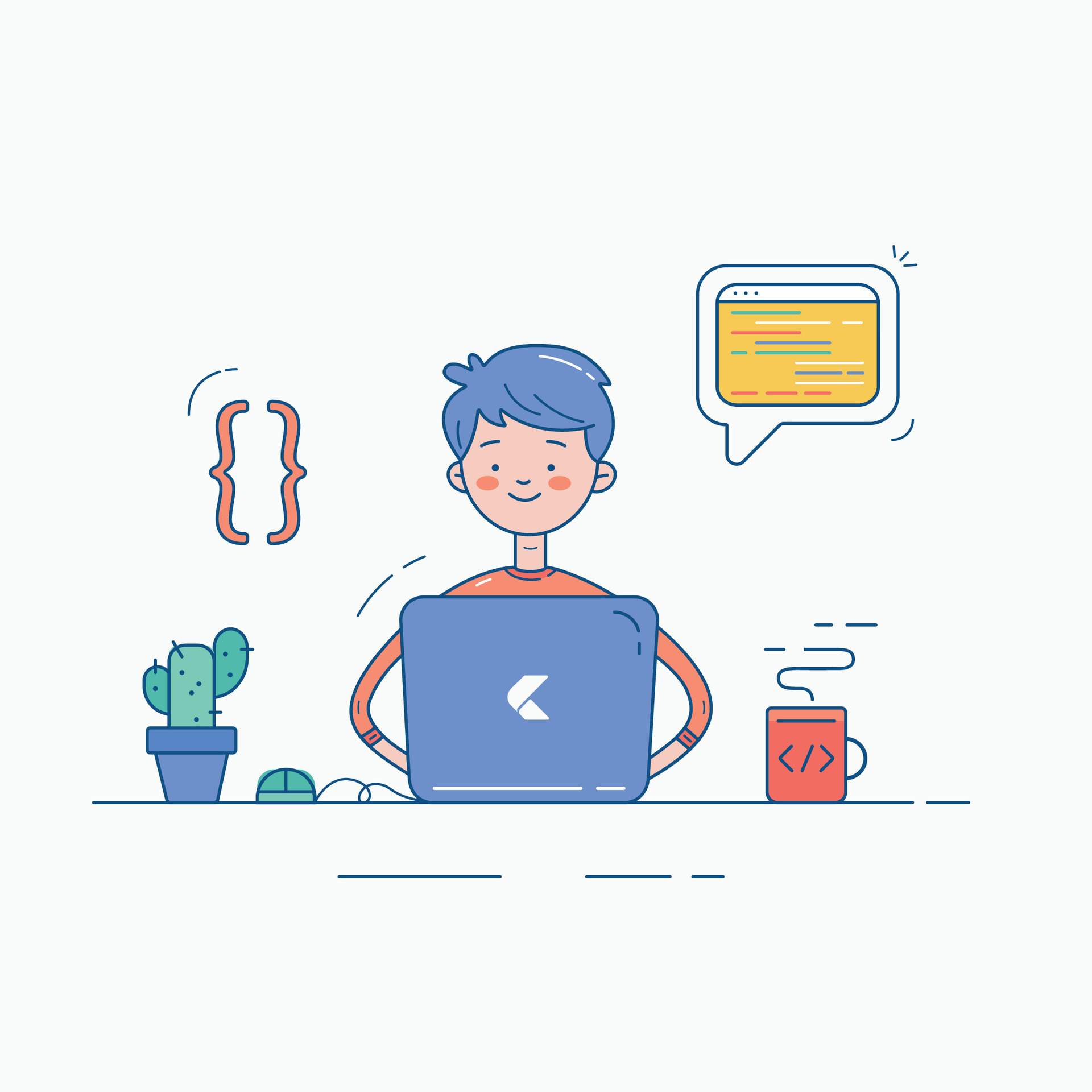 Programming software concept. Man developer is programming on laptop ... Programming software concept. Man developer is programming on laptop ...