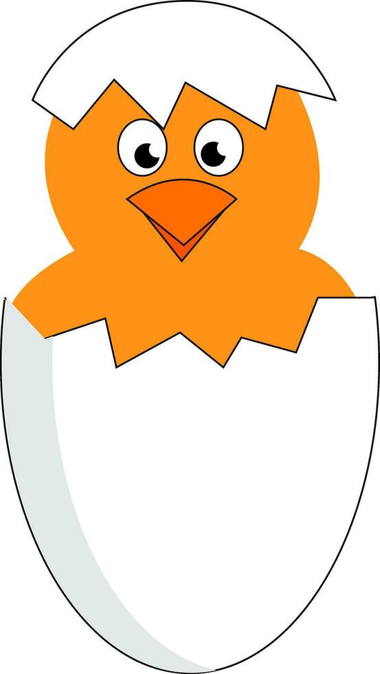 A Newly Hatched Yellow Chick Vector Or Color Illustration 35399977
