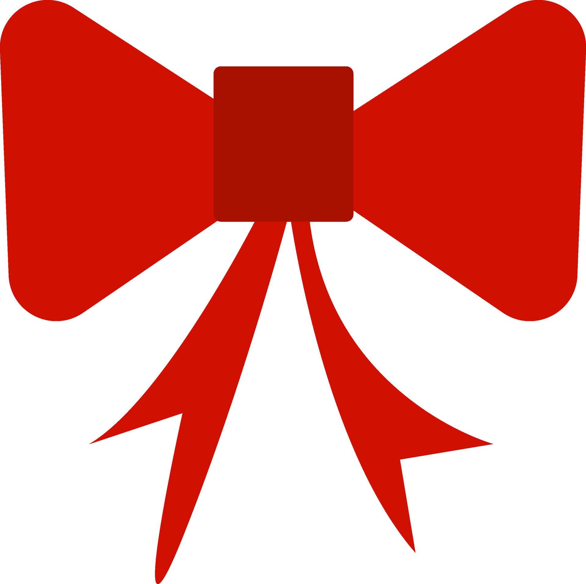 A red ribbon bow vector or color illustration 35401673 Vector Art at ...