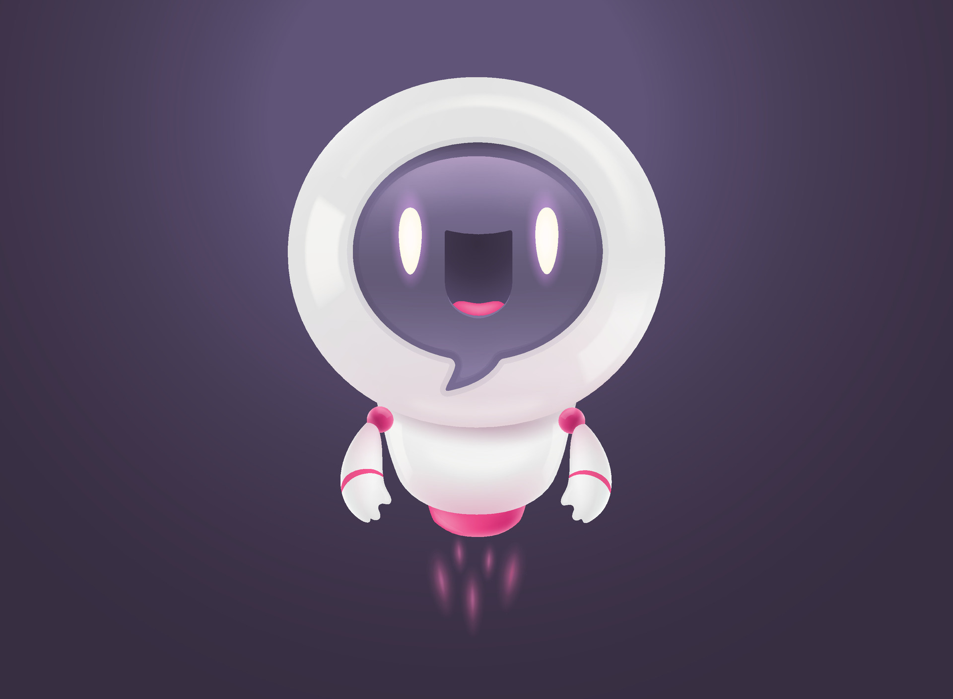 Vector Illustration Of Cute Robot Vector Icon For Chatbot In Realistic