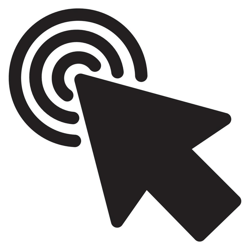 Cursor Line Icon Vector Symbols In Trendy Flat Style On White