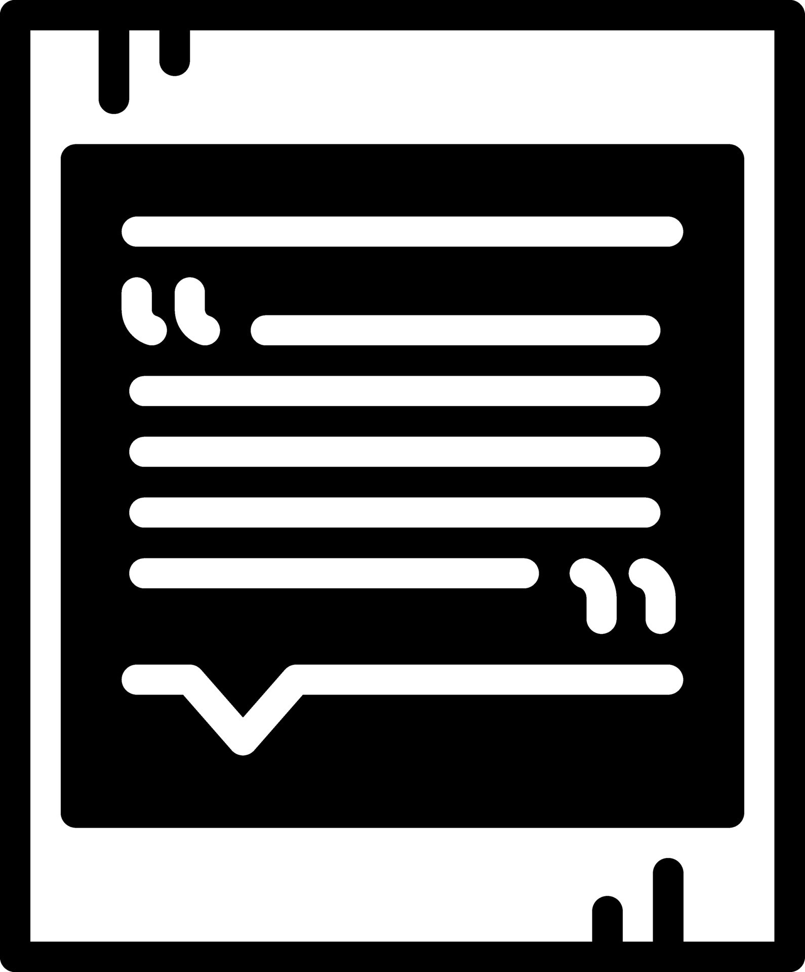 solid icon for quote 35409176 Vector Art at Vecteezy