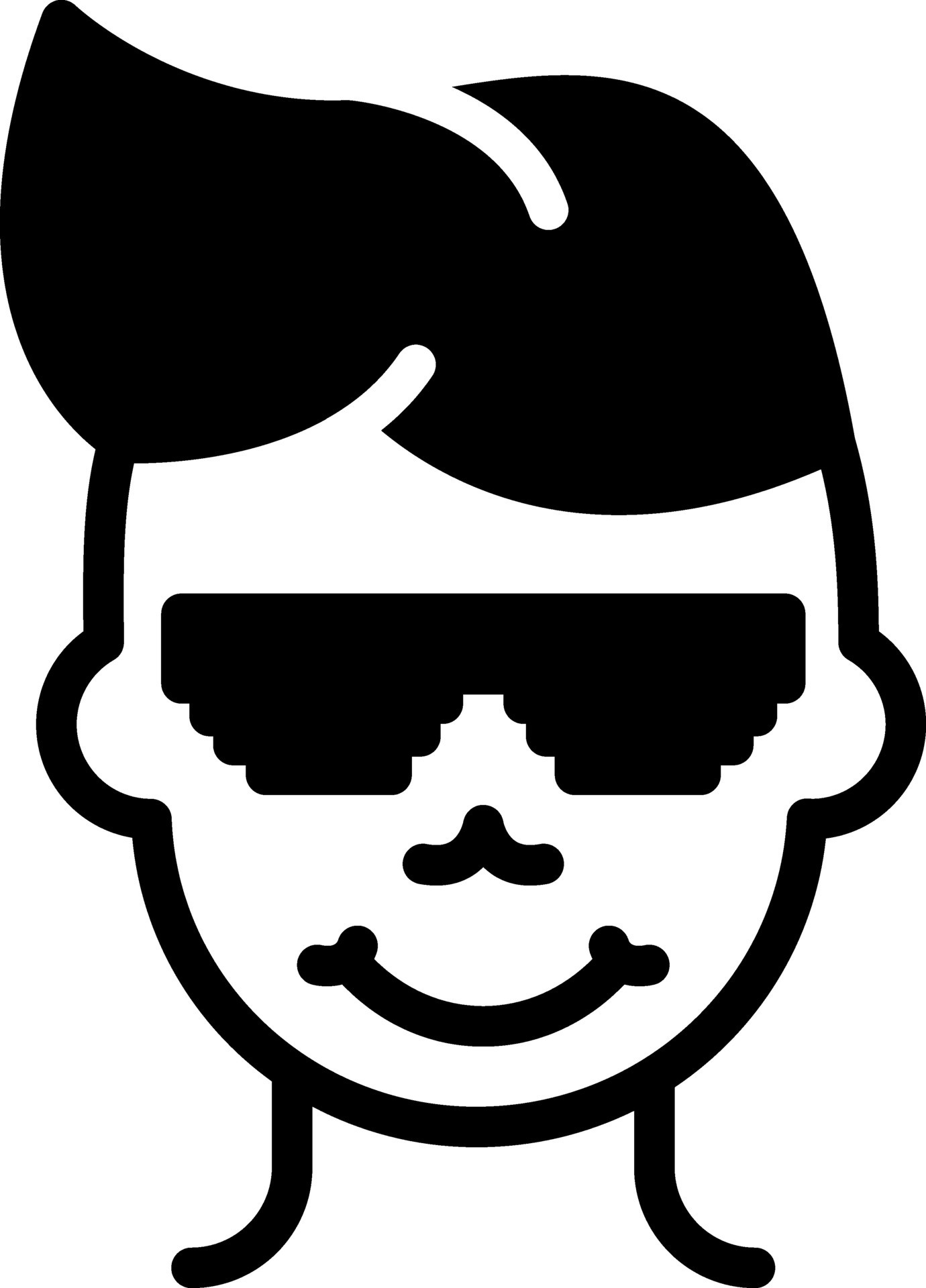 solid icon for cool 35409499 Vector Art at Vecteezy
