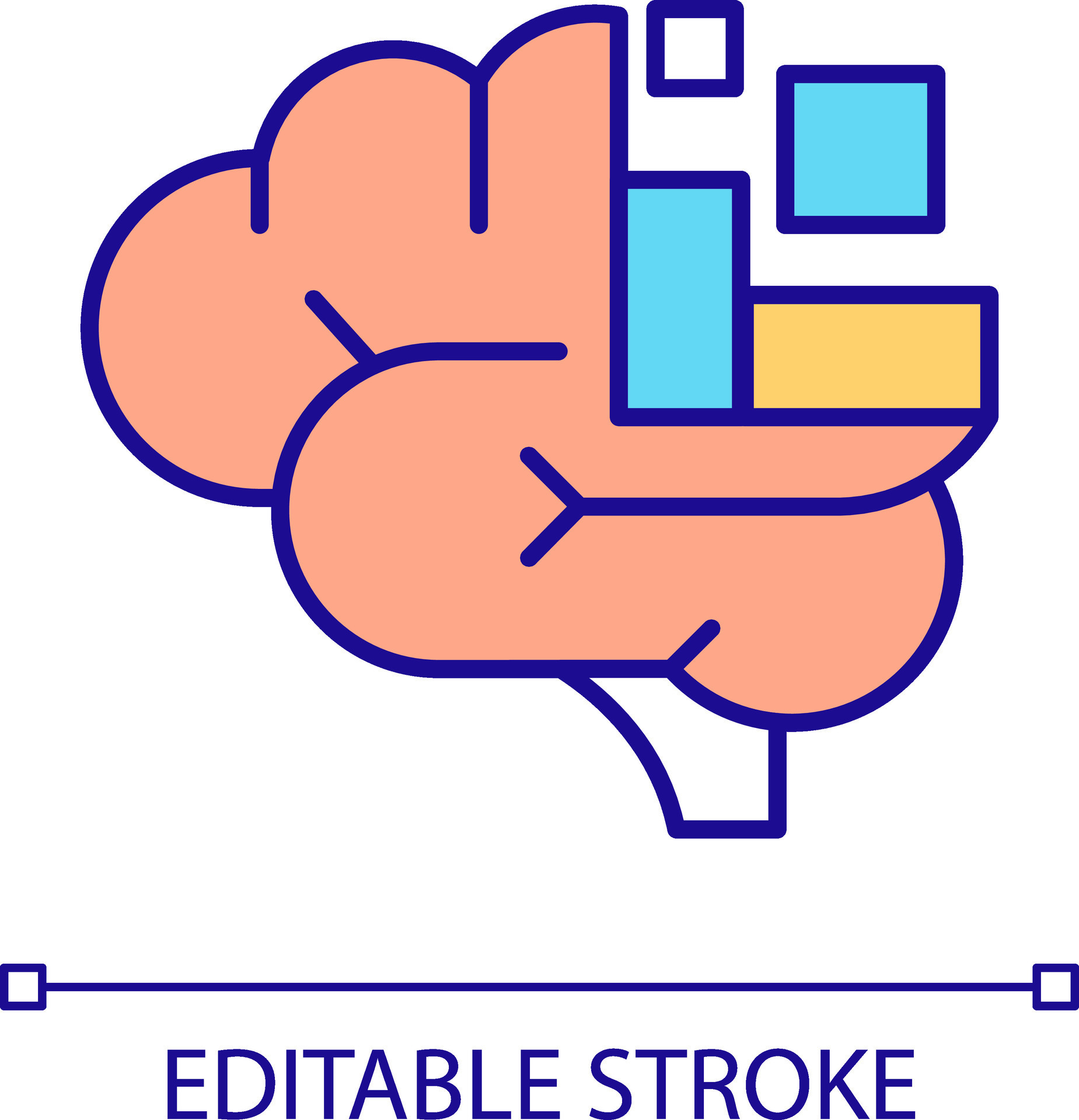 2D simple editable constructivism icon representing learning theories ... 2D simple editable constructivism icon representing learning theories ...