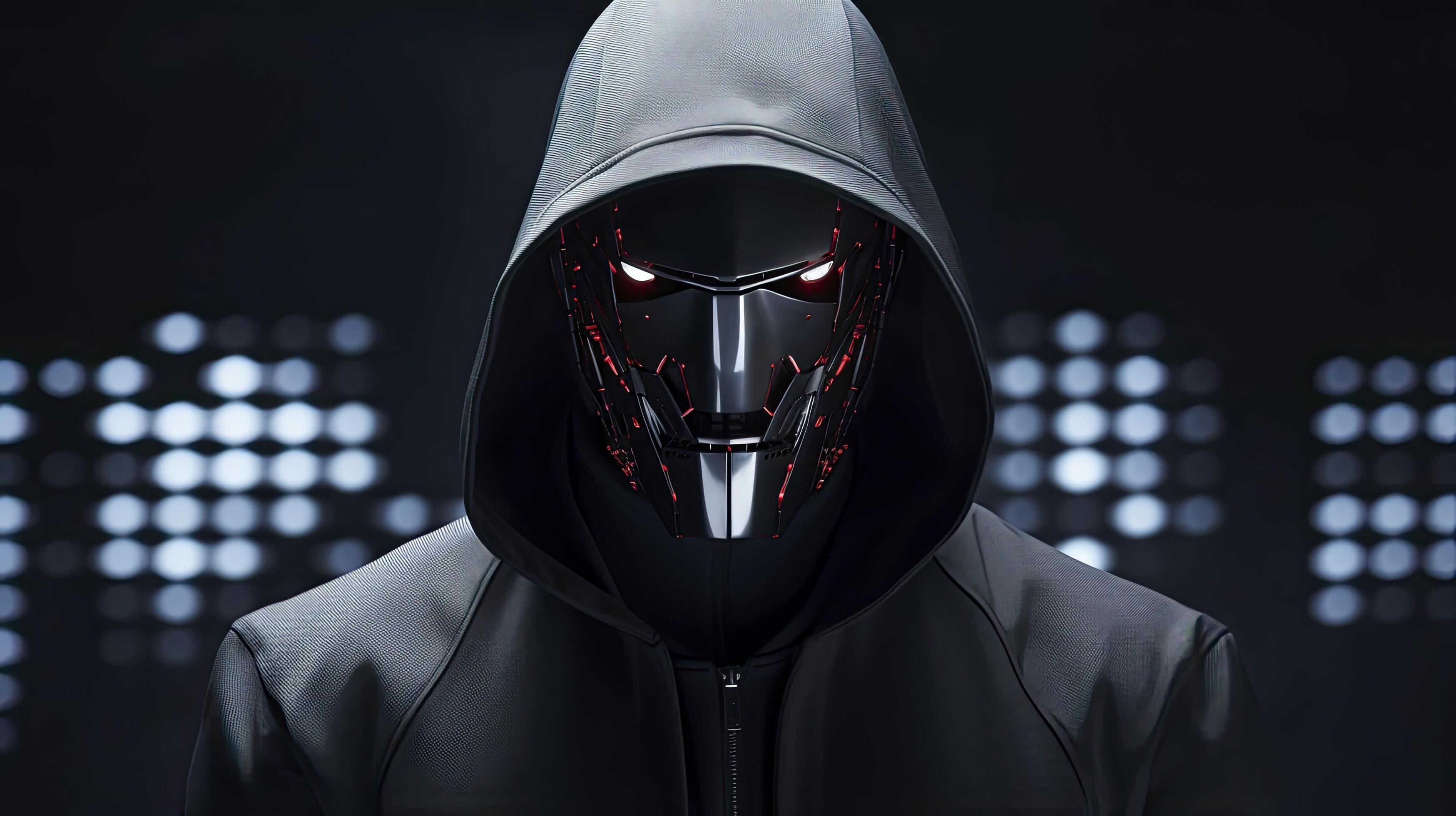 Ai Generated Binary Intrigue Anonymous Robotic Hacker Concept Of Hacking Ai Generated