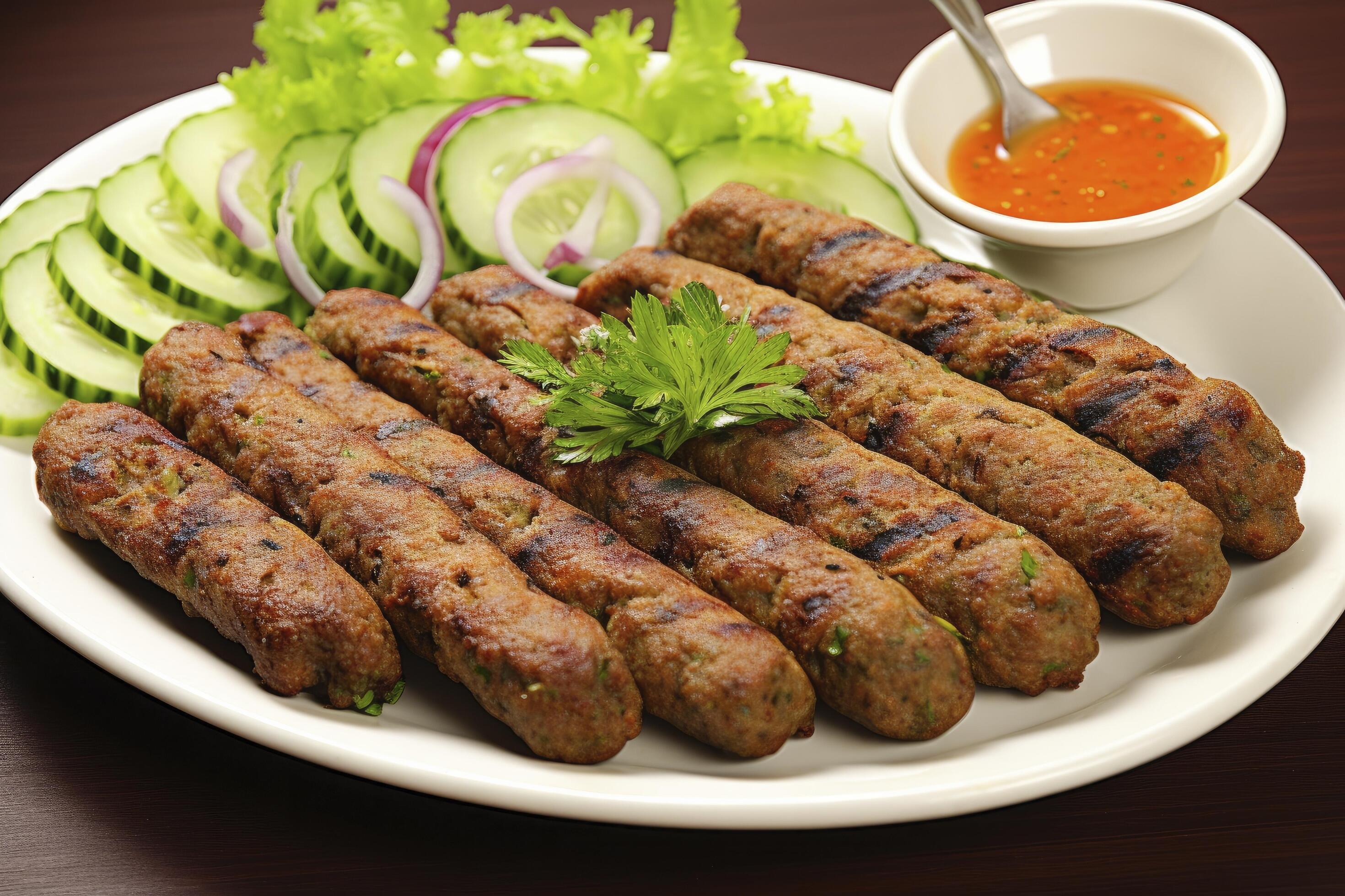 AI generated Tasty seekh kabab. AI Generated. 35415734 Stock Photo at ...