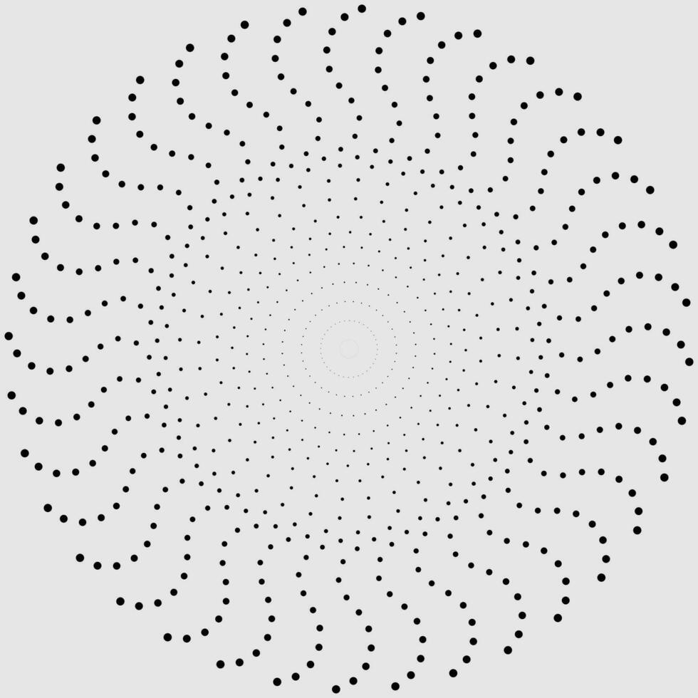 Halftone Dot Background Pattern Vector Illustration Circle Dynamic