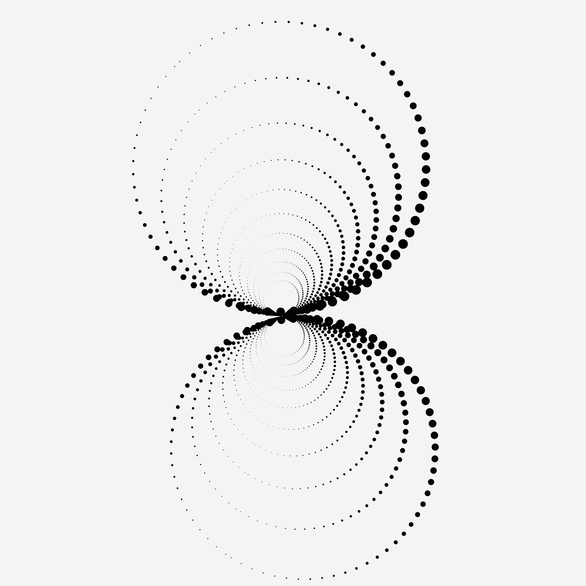 Halftone Dot Background Pattern Vector Illustration Circle Dynamic Shape Monochrome Gradient