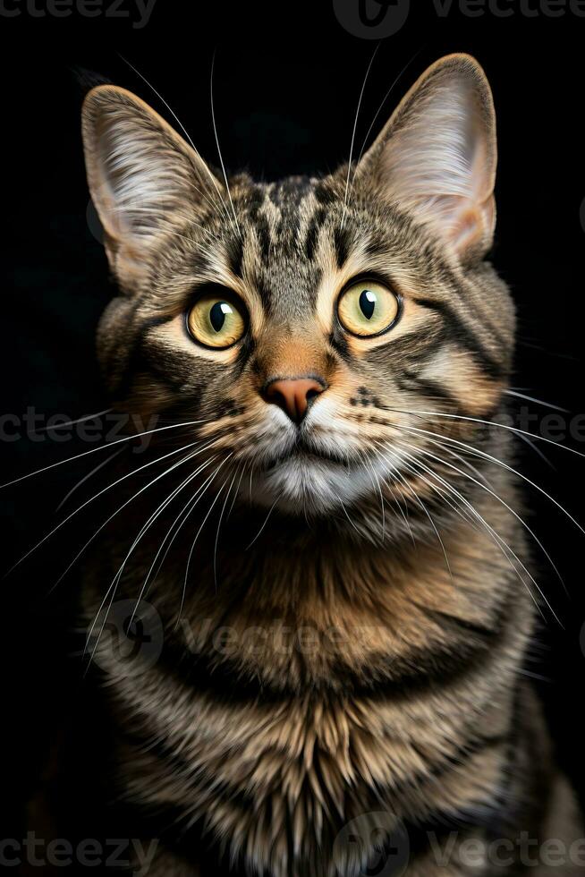 AI generated Tabby Cat Portrait 35418362 Stock Photo at Vecteezy