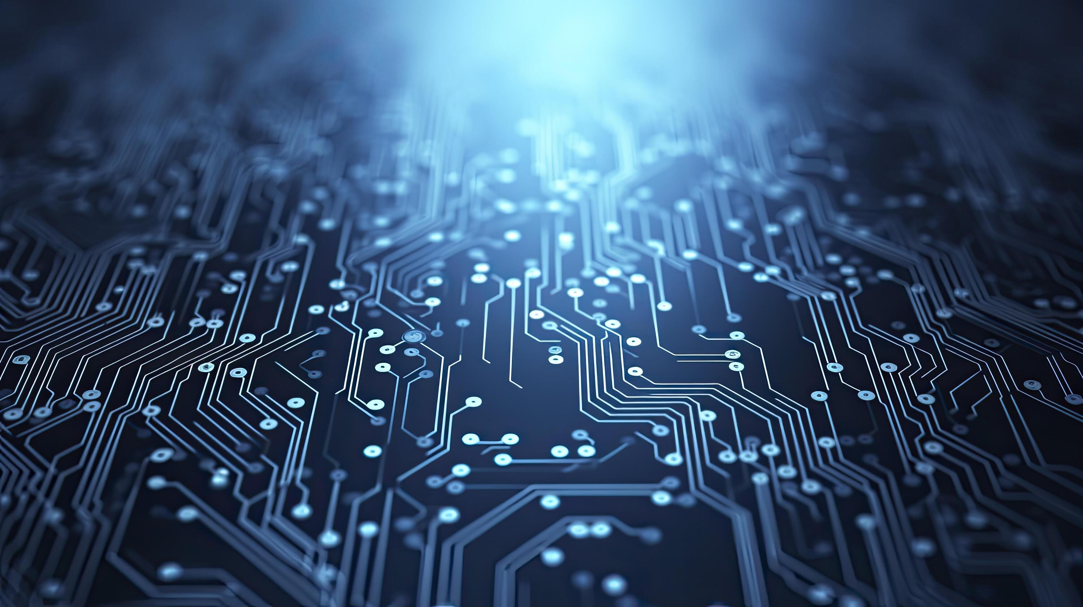 AI generated Circuit Board Background. Computer, Data, Technology ...
