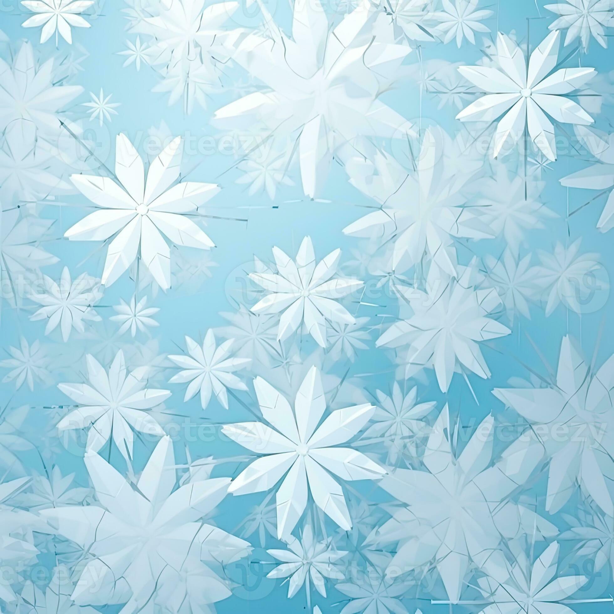 AI Generated Snowflakes textures background blue color 35426268 Stock ...
