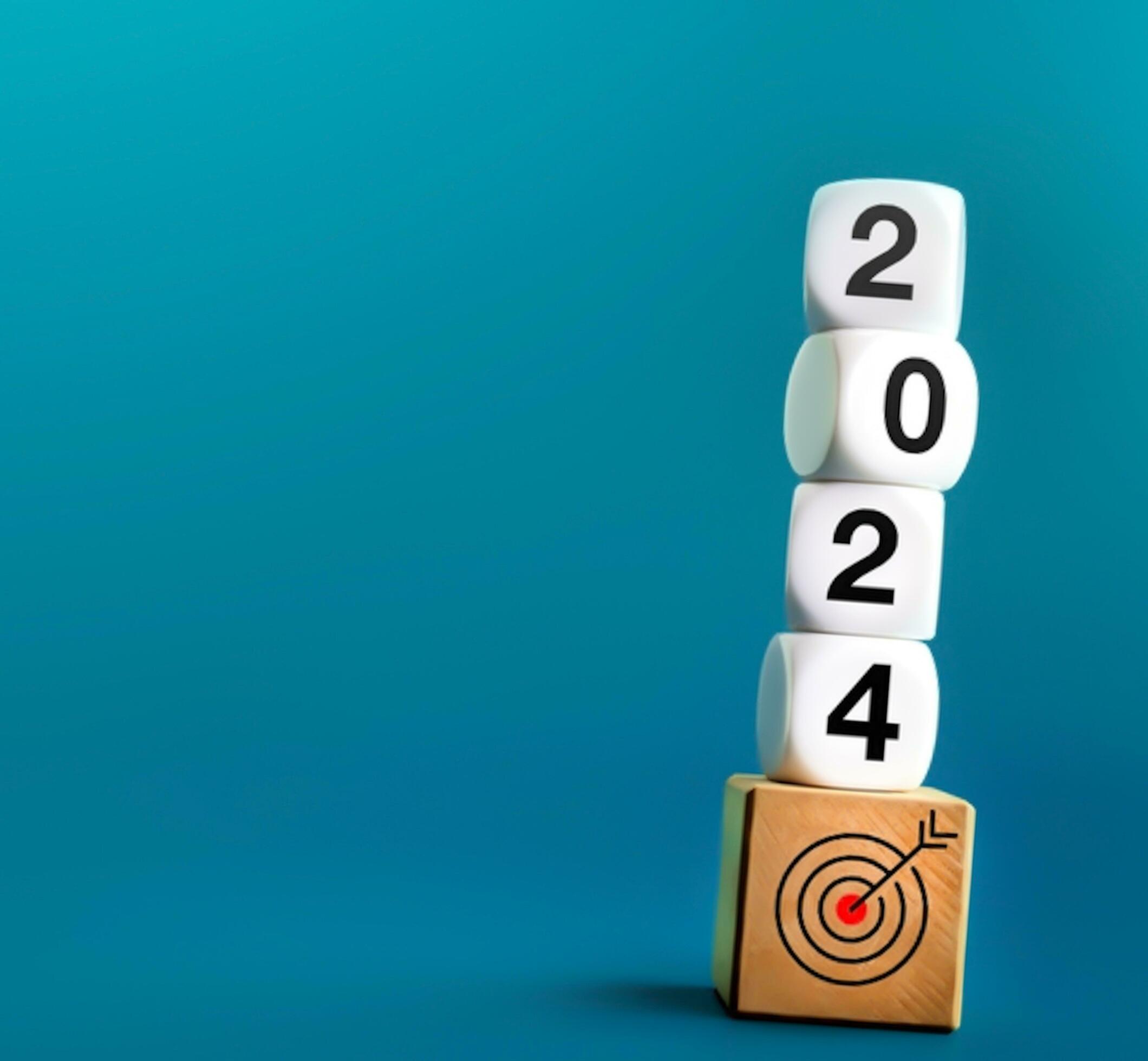 Happy new year 2024, 3d earth orb with digital world map placed on ...