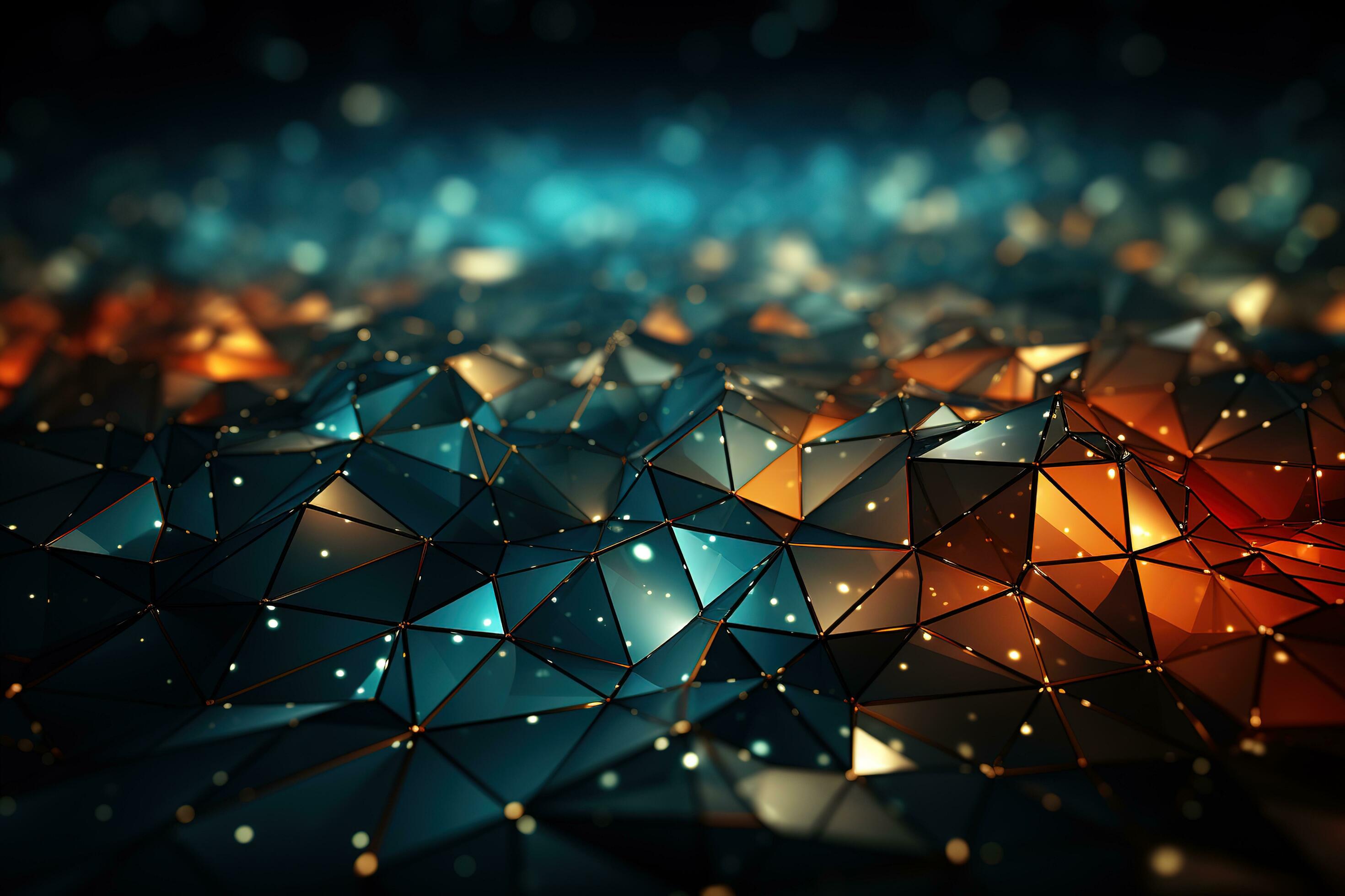 AI generated Abstract fluid 3d render holographic iridescent neon ...