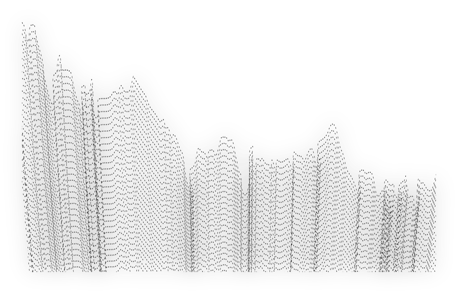 Abstract Wavy Lines Element Flowing Particles Wave Pattern 3d Curve Halftone 35442545 Png