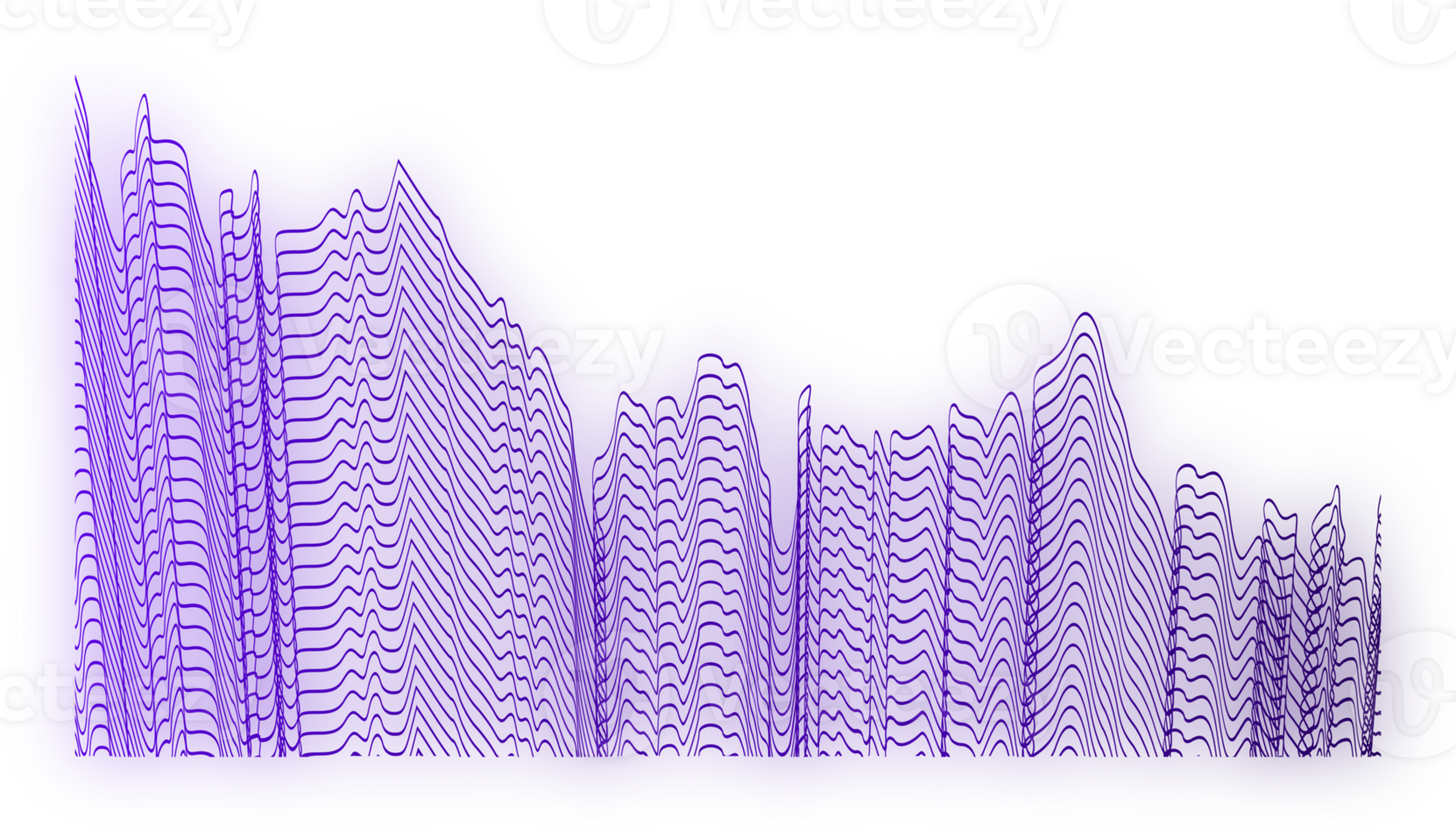 Abstract Wavy Lines Element Flowing Particles Wave Pattern 3d Curve Halftone 35442547 Png