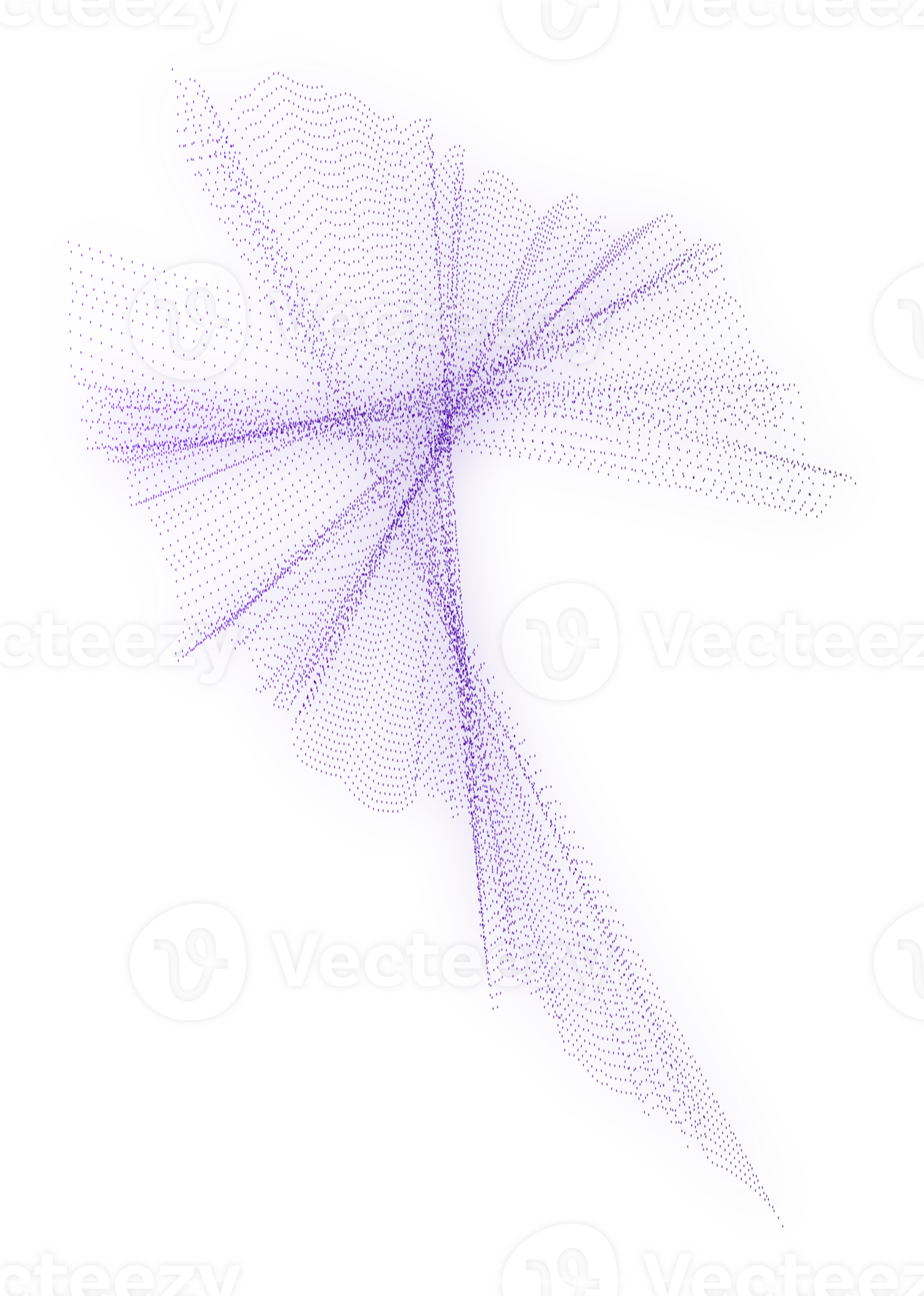 Abstract Wavy Lines Element Flowing Particles Wave Pattern 3d Curve Halftone 35442567 Png