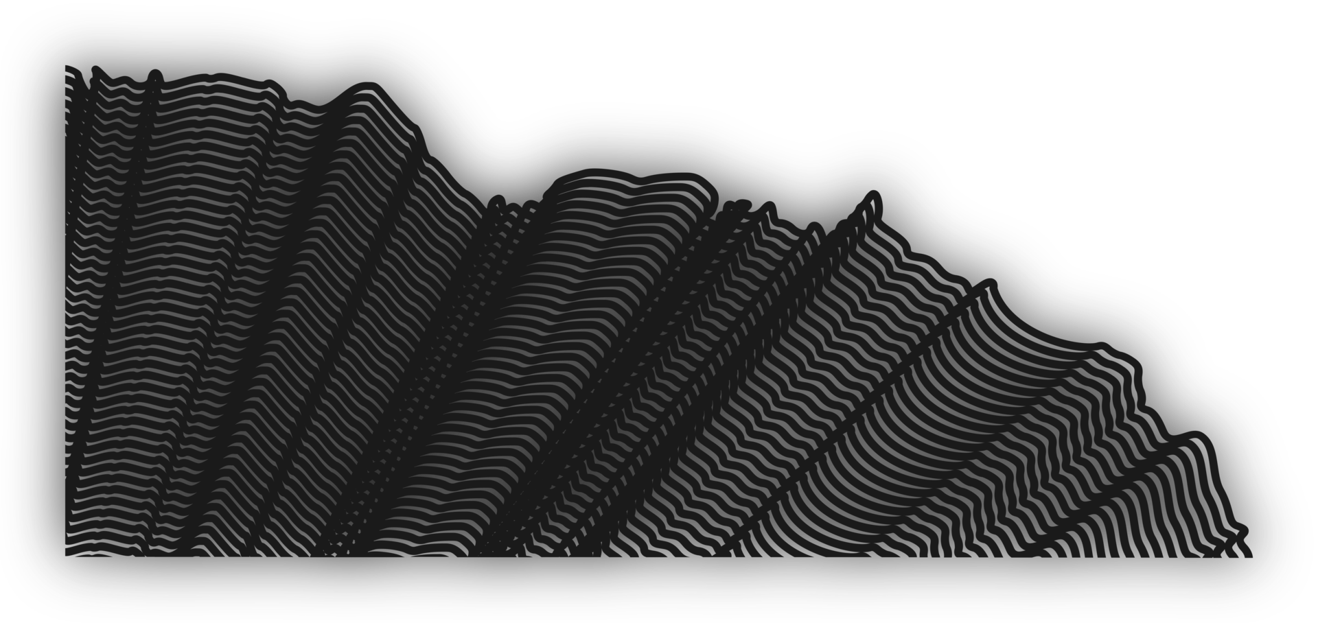 Abstract Wavy Lines Element Flowing Particles Wave Pattern 3d Curve Halftone 35442577 Png