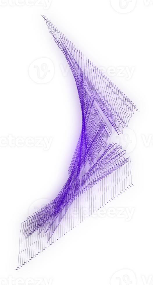 Abstract Wavy Lines Element Flowing Particles Wave Pattern 3d Curve