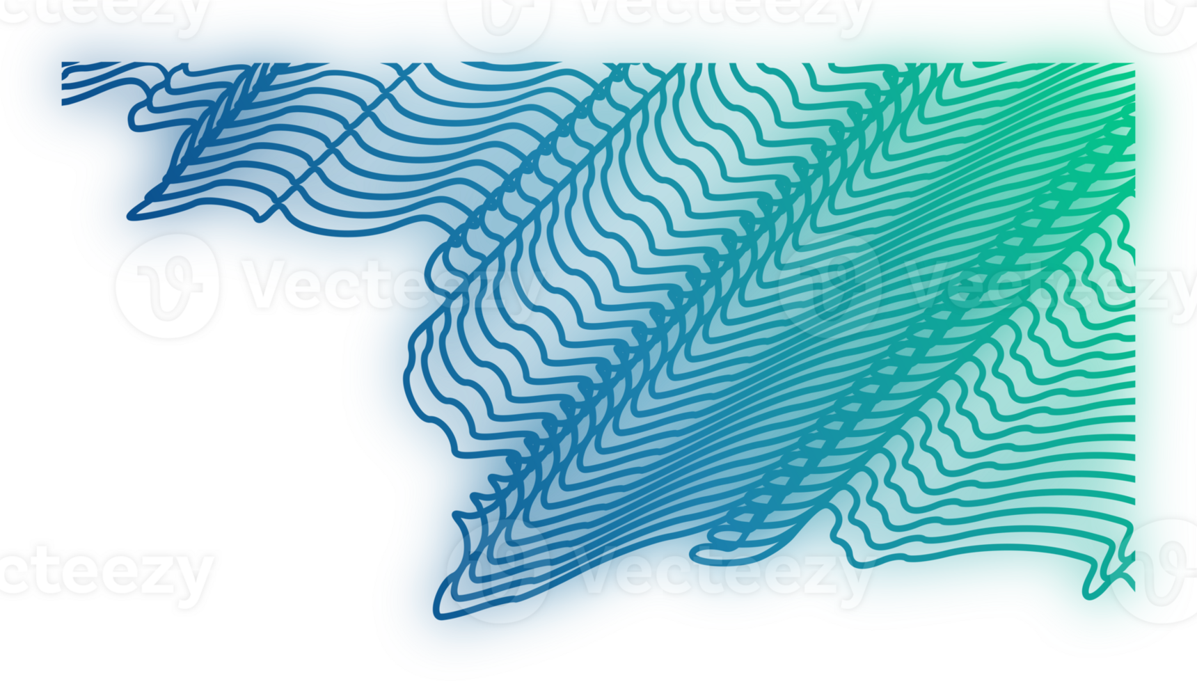 Abstract Wavy Lines Element Flowing Particles Wave Pattern 3d Curve Halftone 35442602 Png