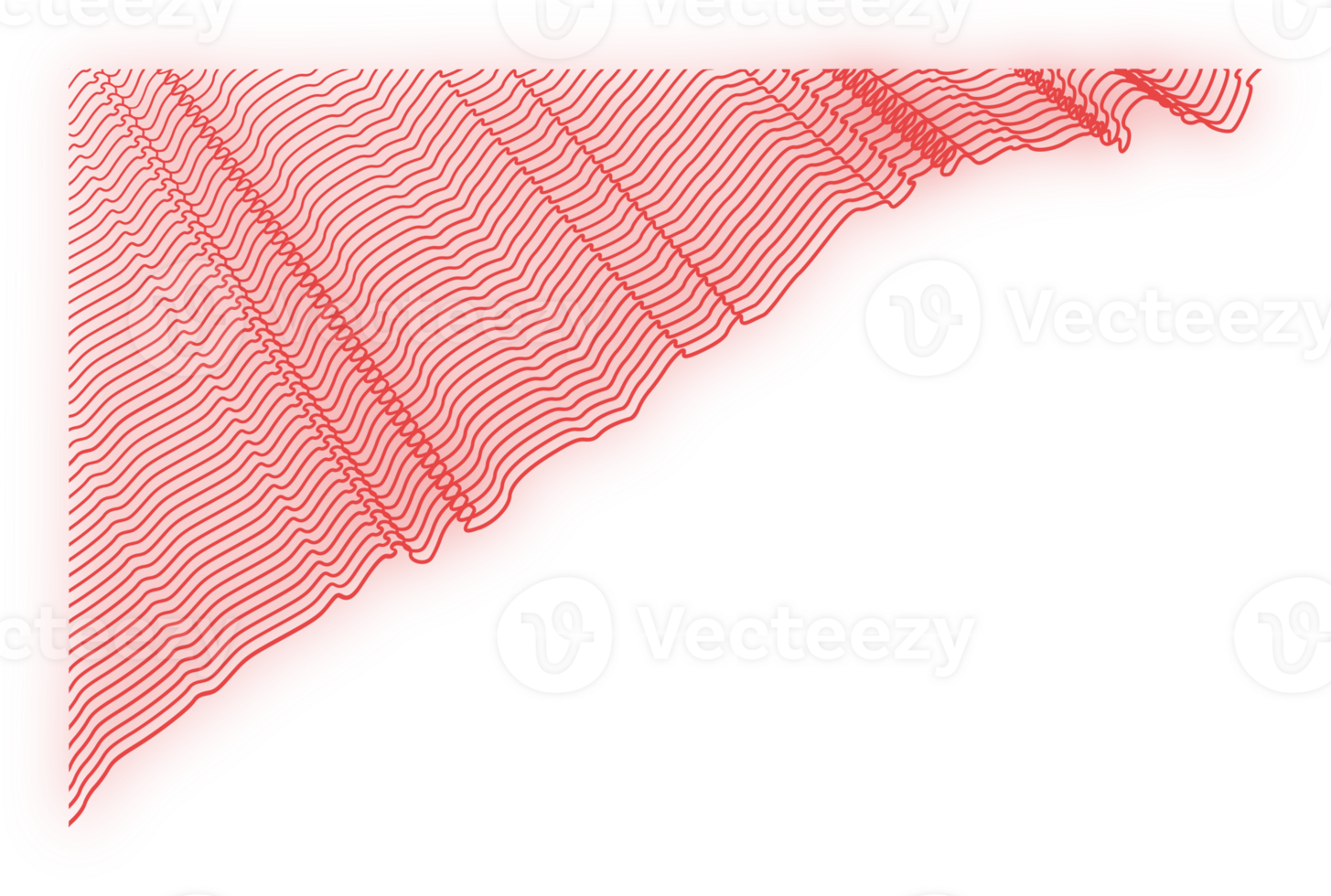 Abstract Wavy Lines Element Flowing Particles Wave Pattern 3d Curve Halftone 35442604 Png