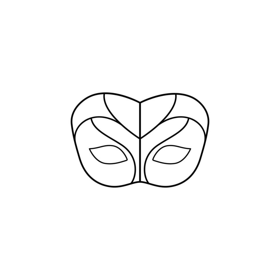 Outline Mask Logo 35443971 Vector Art at Vecteezy
