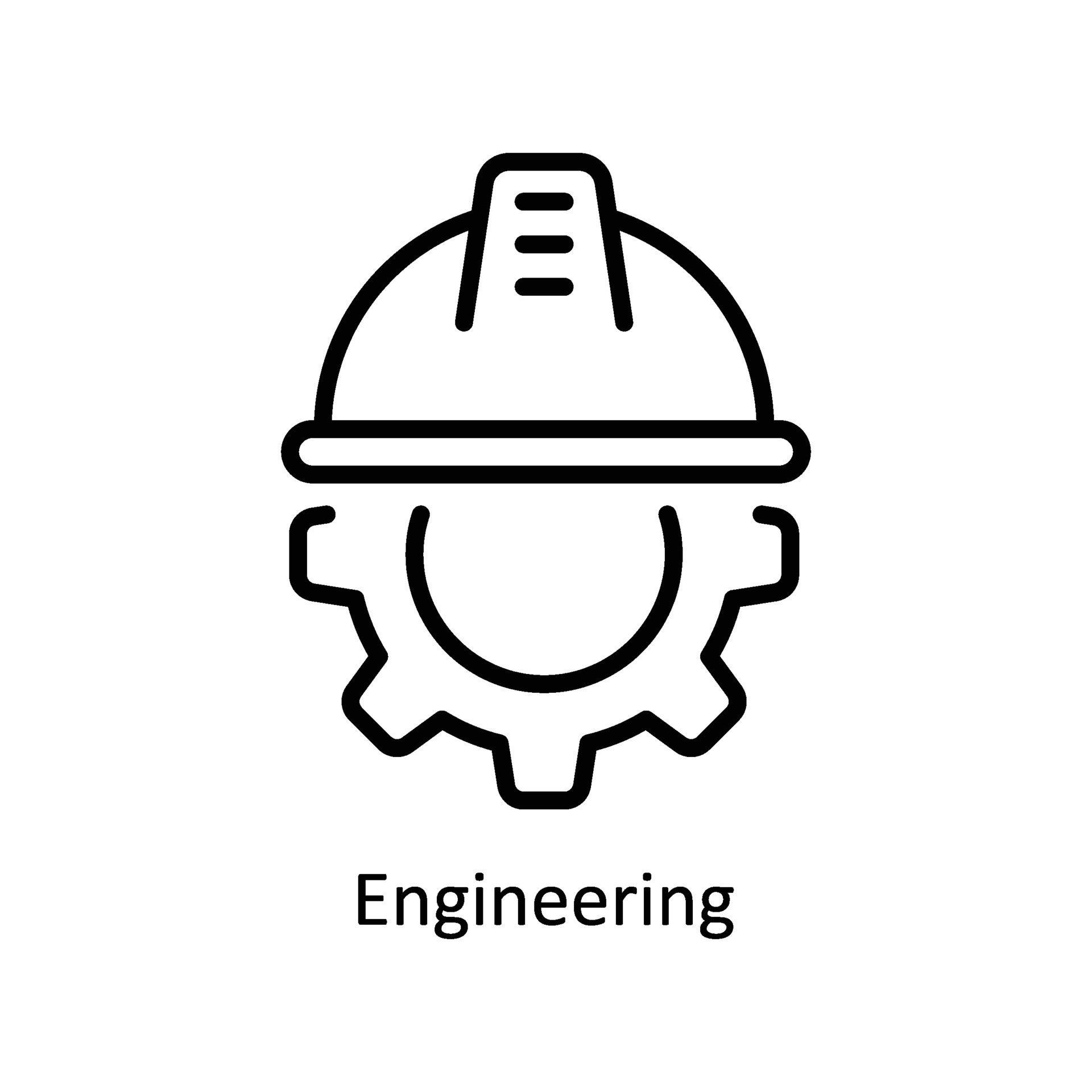 Engineering vector outline Icon Design illustration. Business And ...