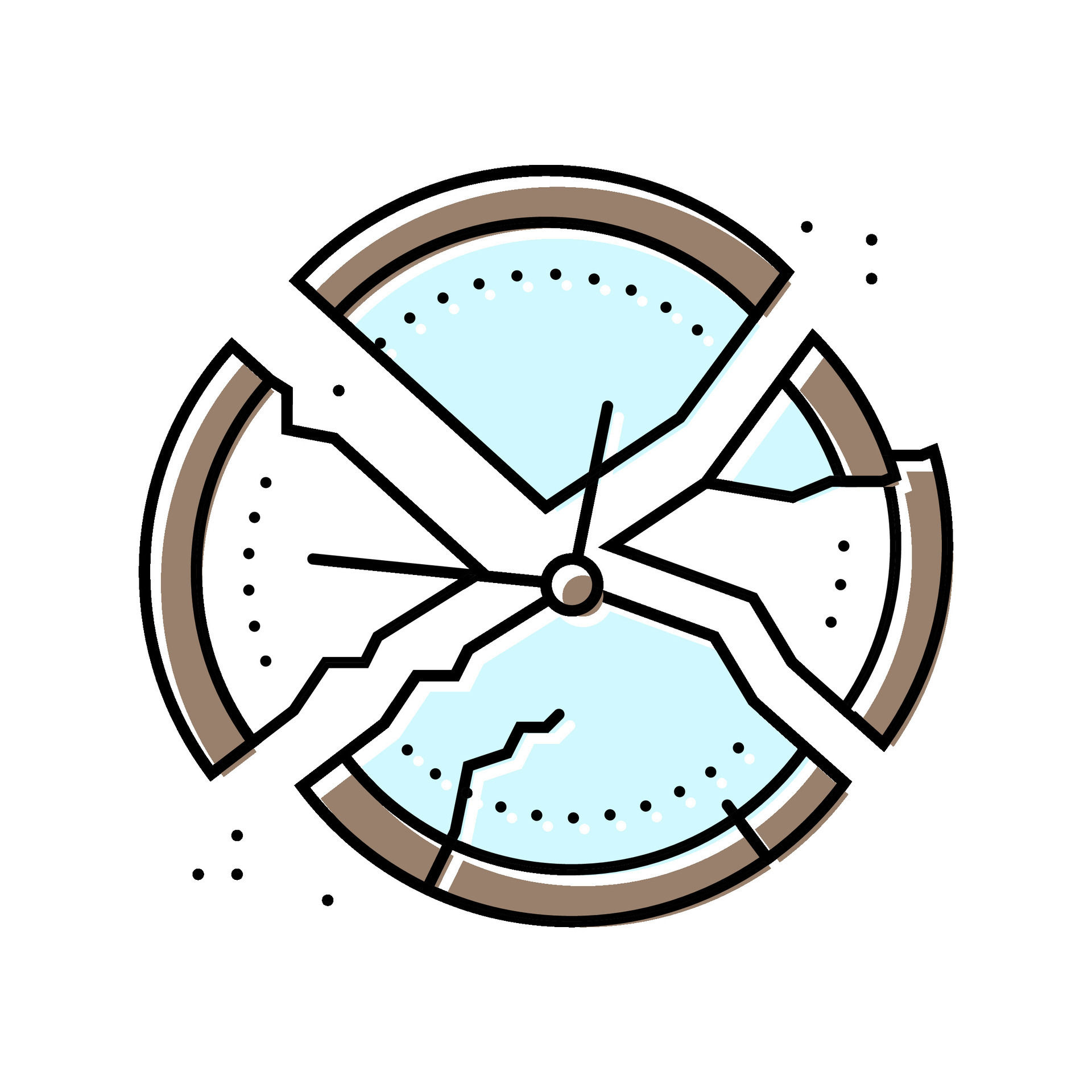 broken clock sad mood color icon vector illustration 35453062 Vector ... broken clock sad mood color icon vector illustration 35453062 Vector ...