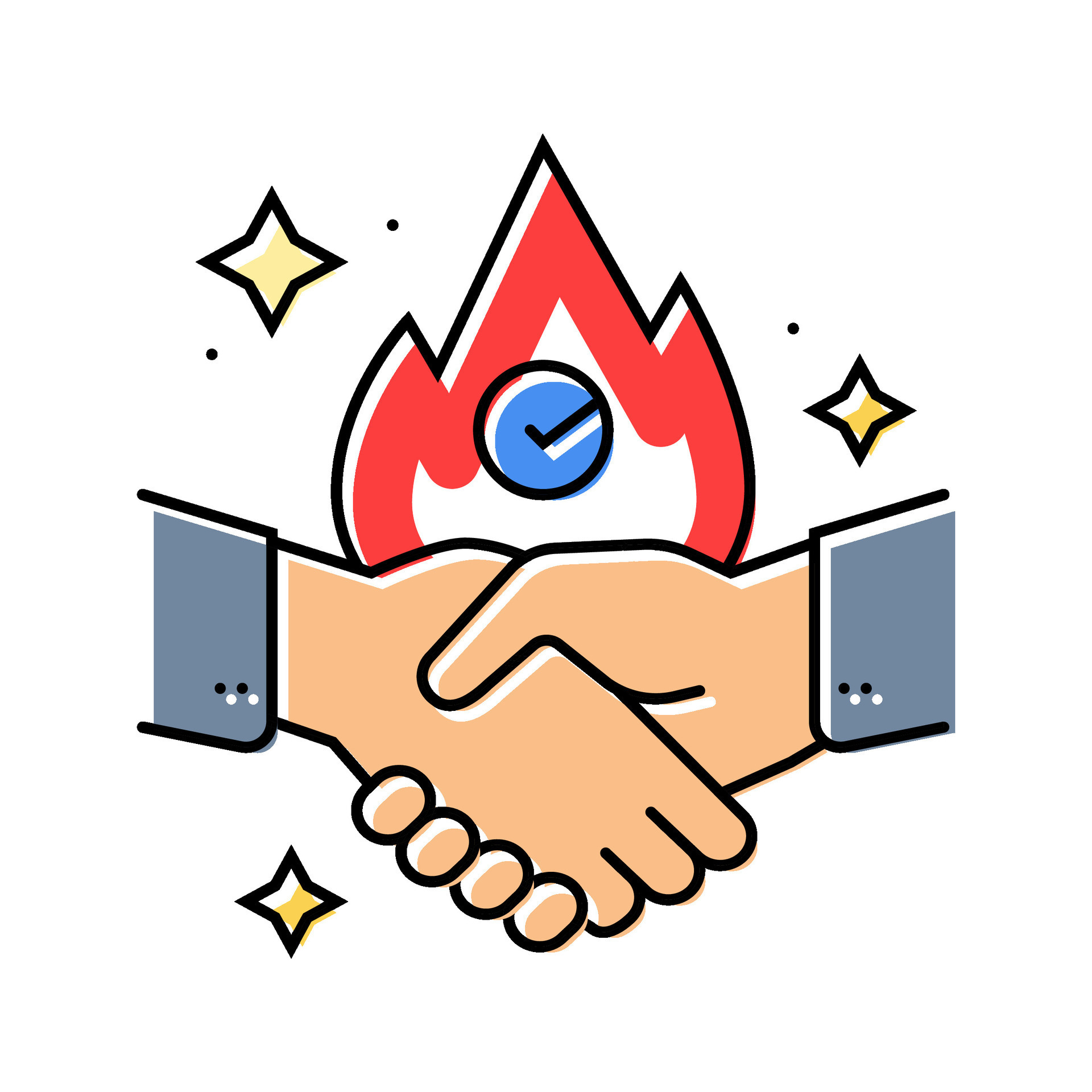 dedication flame succes challenge color icon vector illustration ... dedication flame succes challenge color icon vector illustration ...