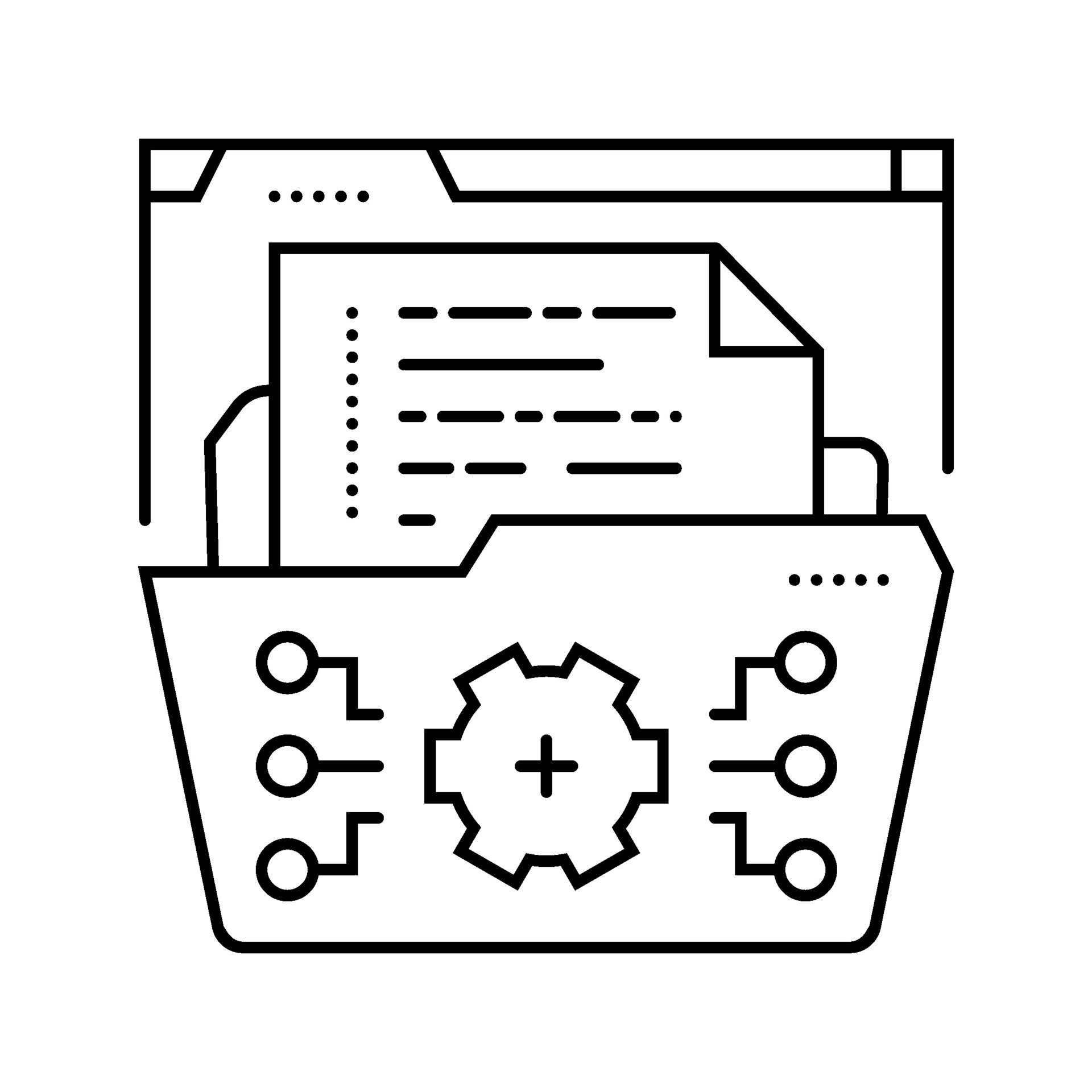 System Documentation Analyst Line Icon Vector Illustration 35455457