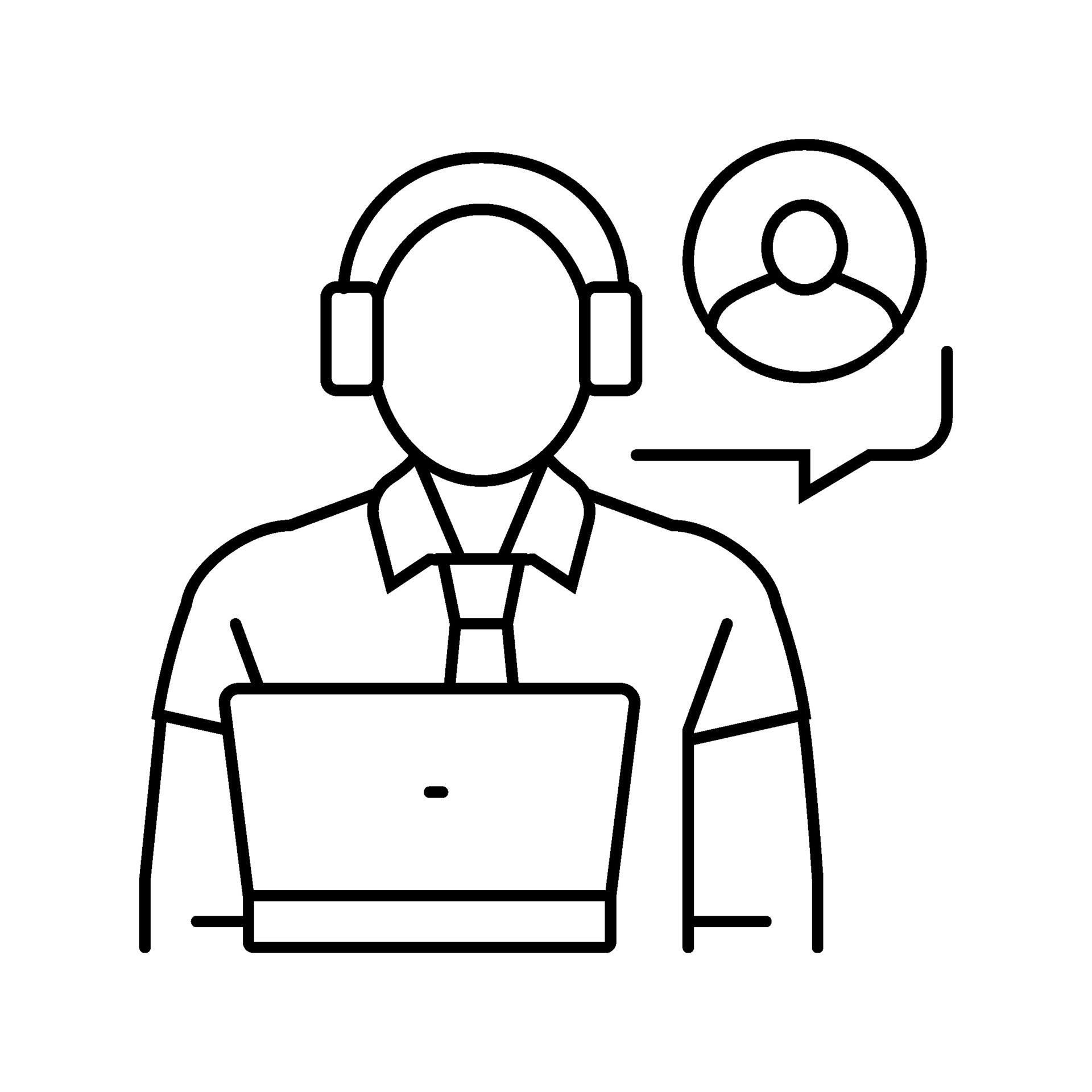 Customer Interaction Social Media Line Icon Vector Illustration 35455731 Vector Art At Vecteezy