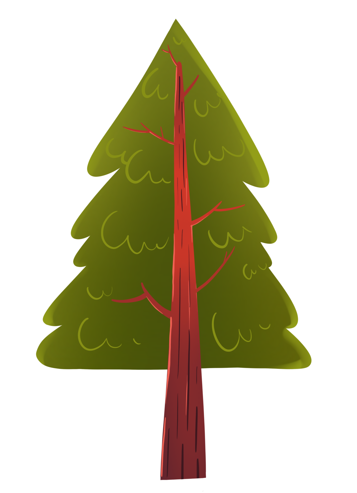 Christmas tree hand drawn style 35456381 PNG Christmas tree hand drawn style 35456381 PNG