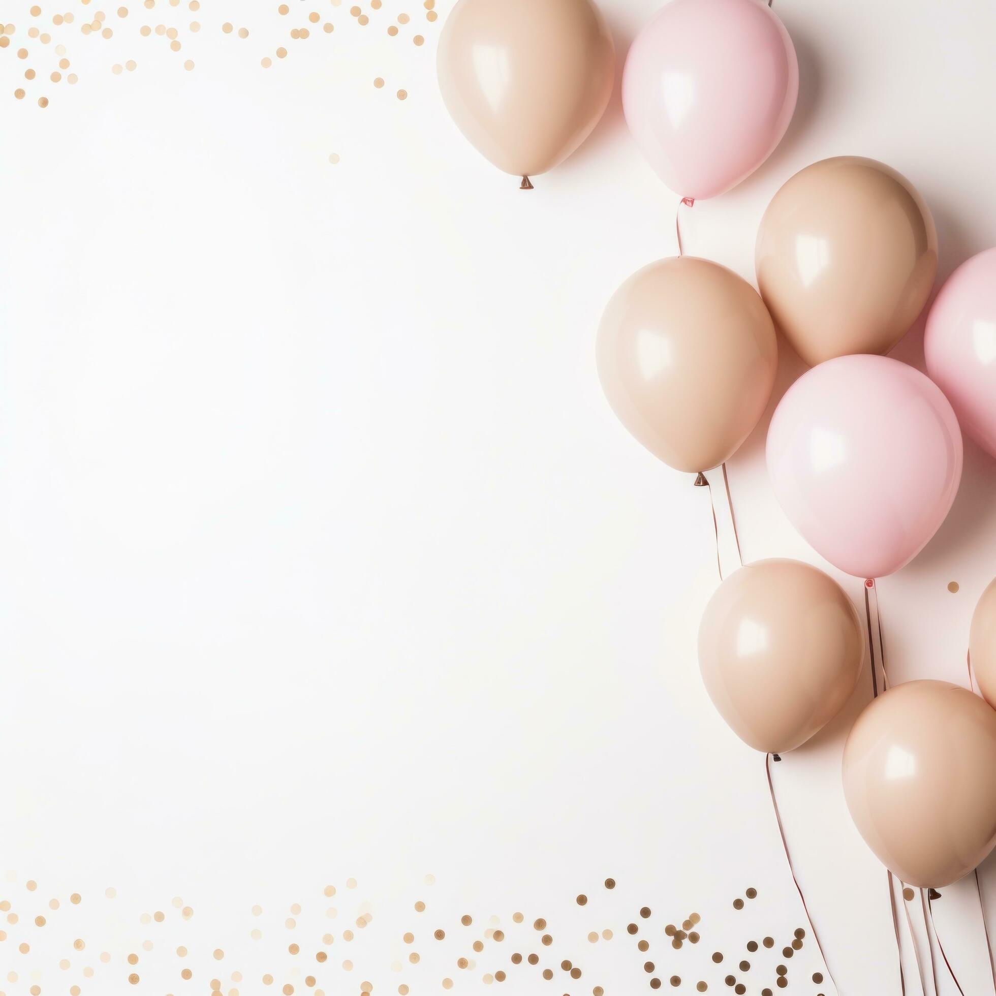 AI generated A minimalist yet stylish birthday background with a simple ...