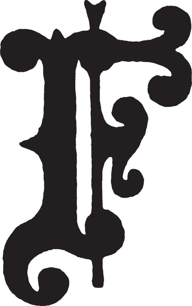 F, Medieval, vintage illustration 35469382 Vector Art at Vecteezy