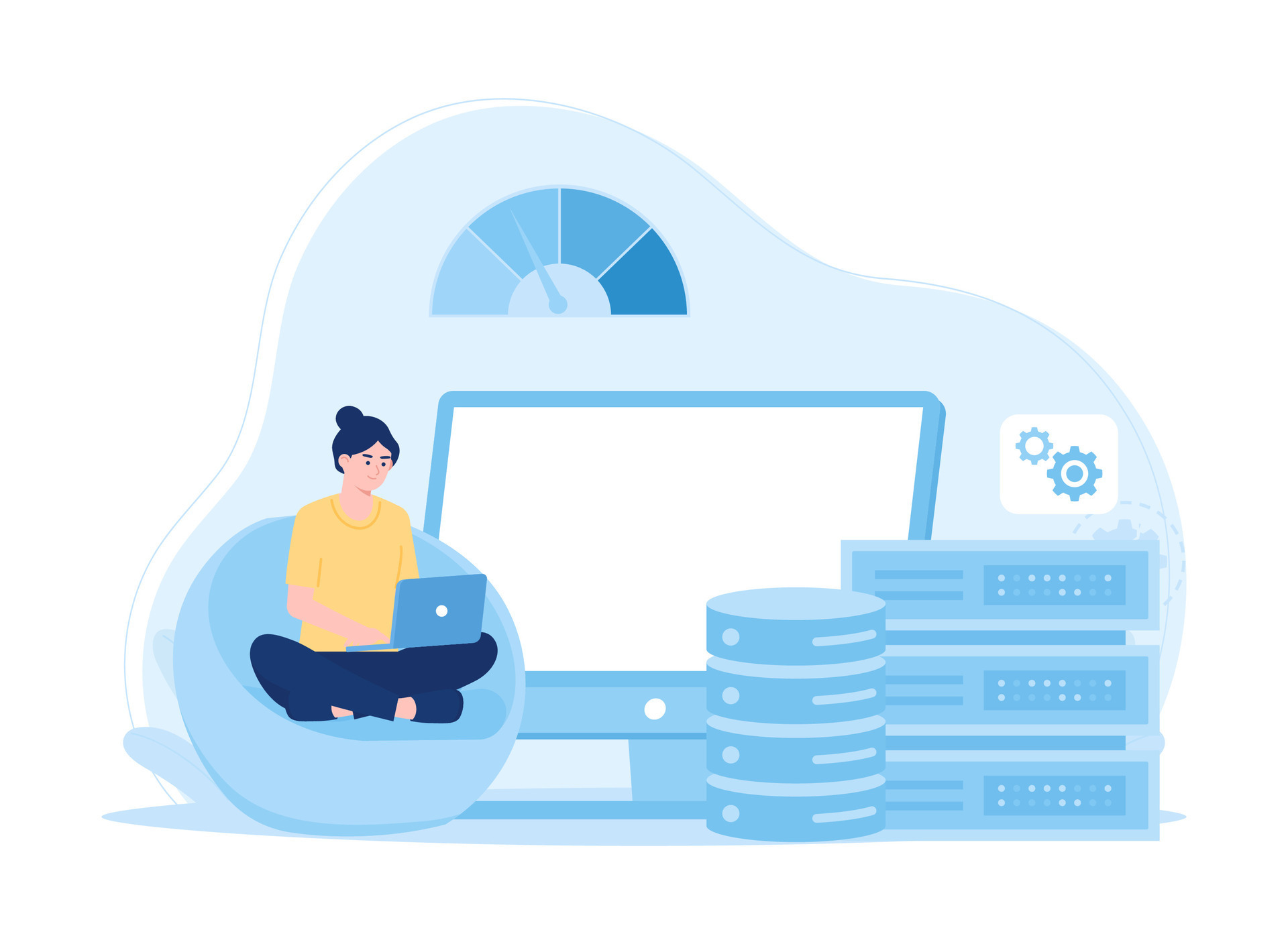 Analysis Of Database Storage Concept Flat Illustratiuon 35471247 Vector