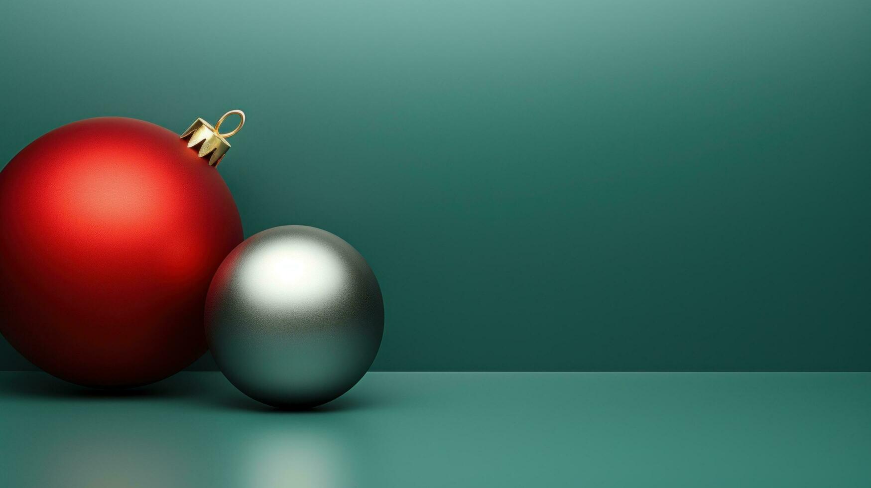 AI generated green and red christmas holiday card, 35472317 Stock Photo ...