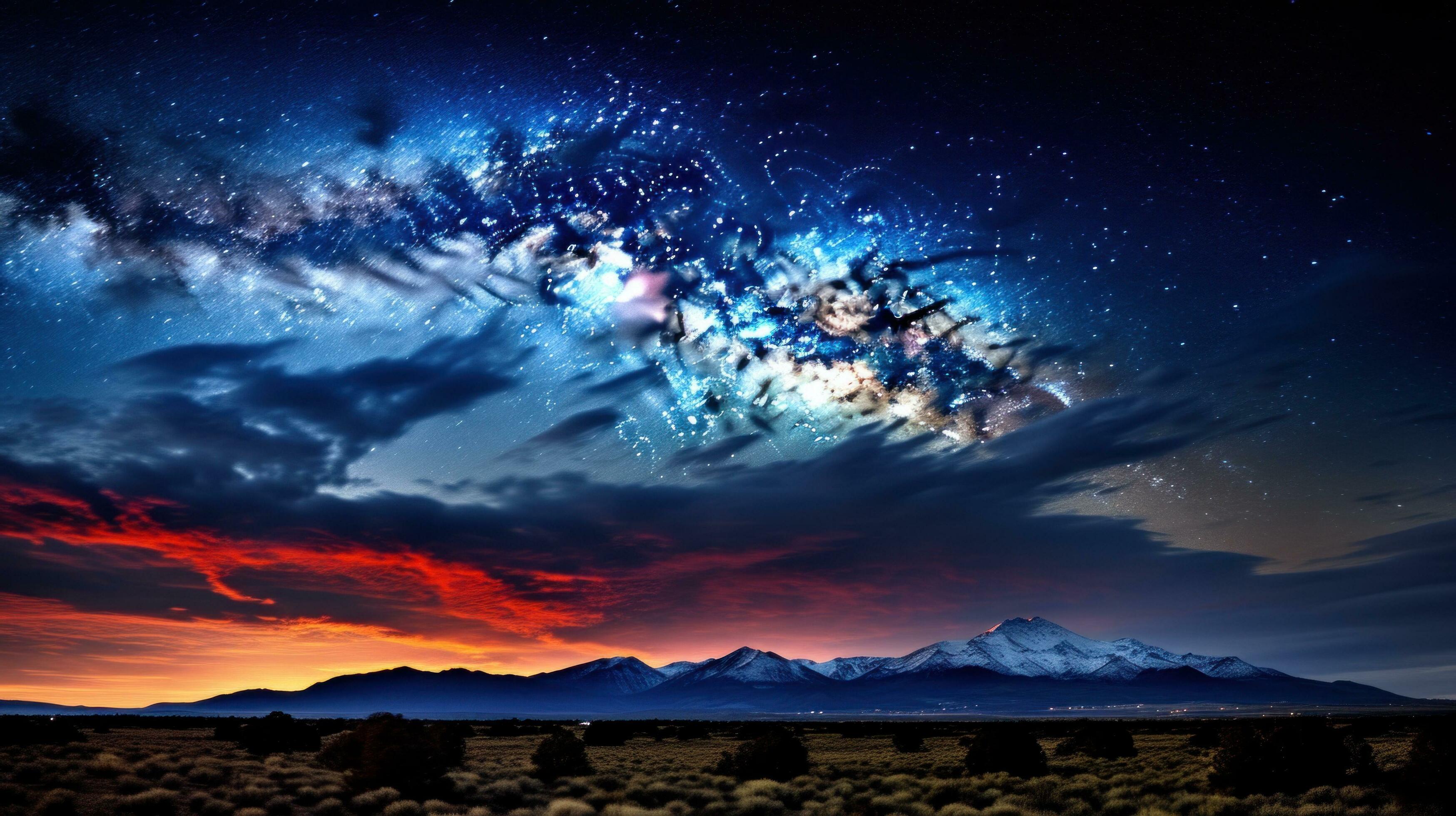 AI generated Milky Way in all its glory, with a stunning array of stars ...