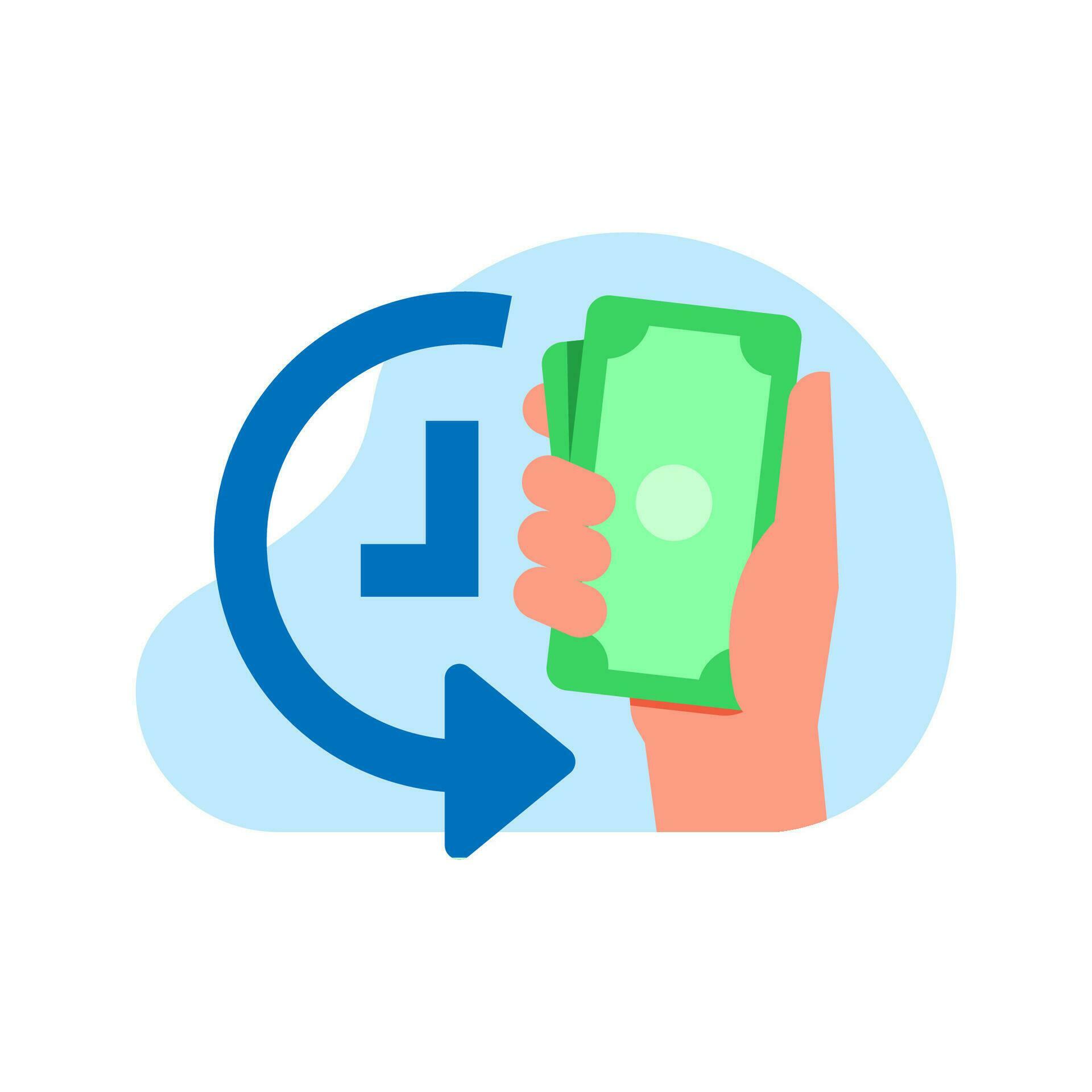 Pay later concept illustration flat design vector. simple modern ...