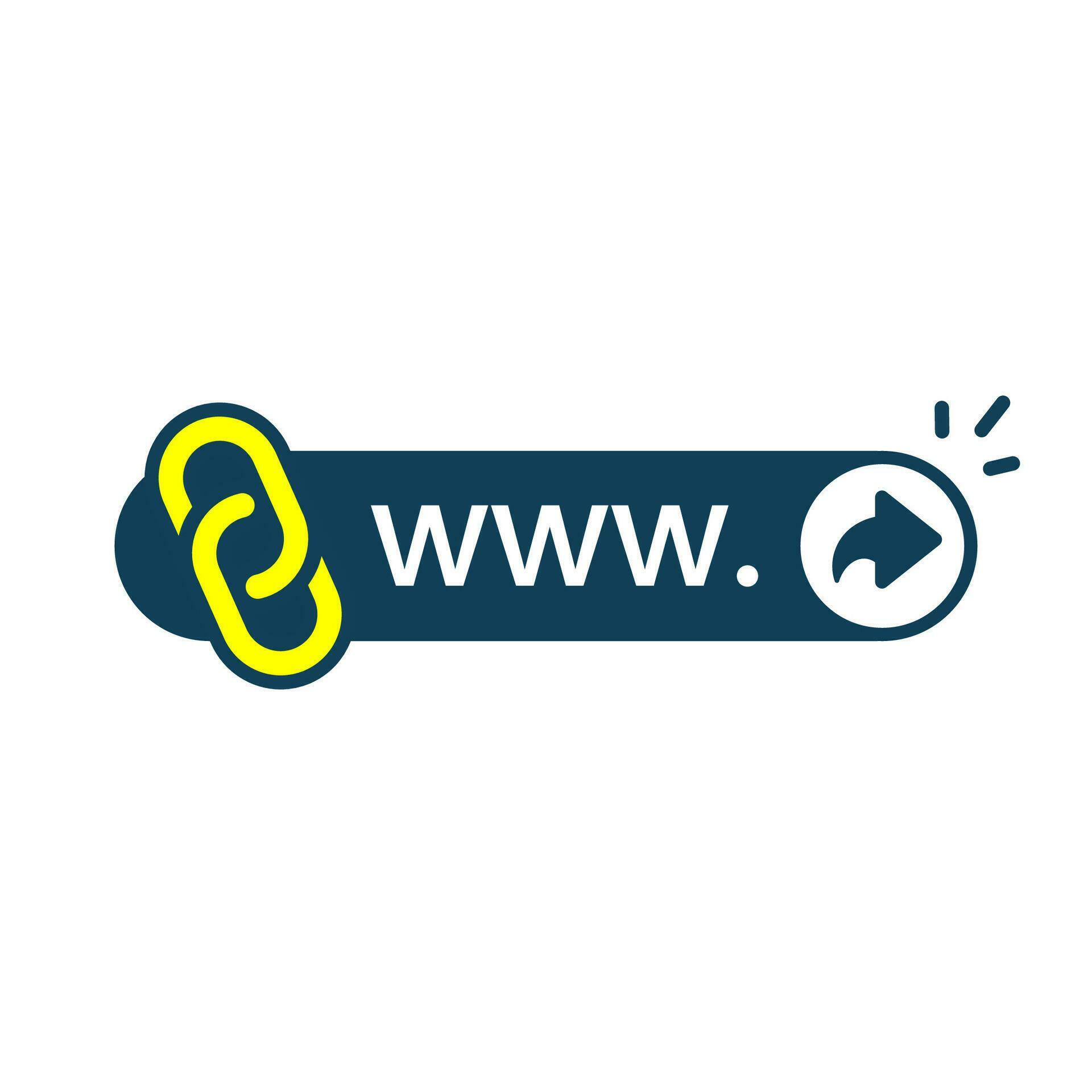 Share link button concept illustration flat design vector. simple ...