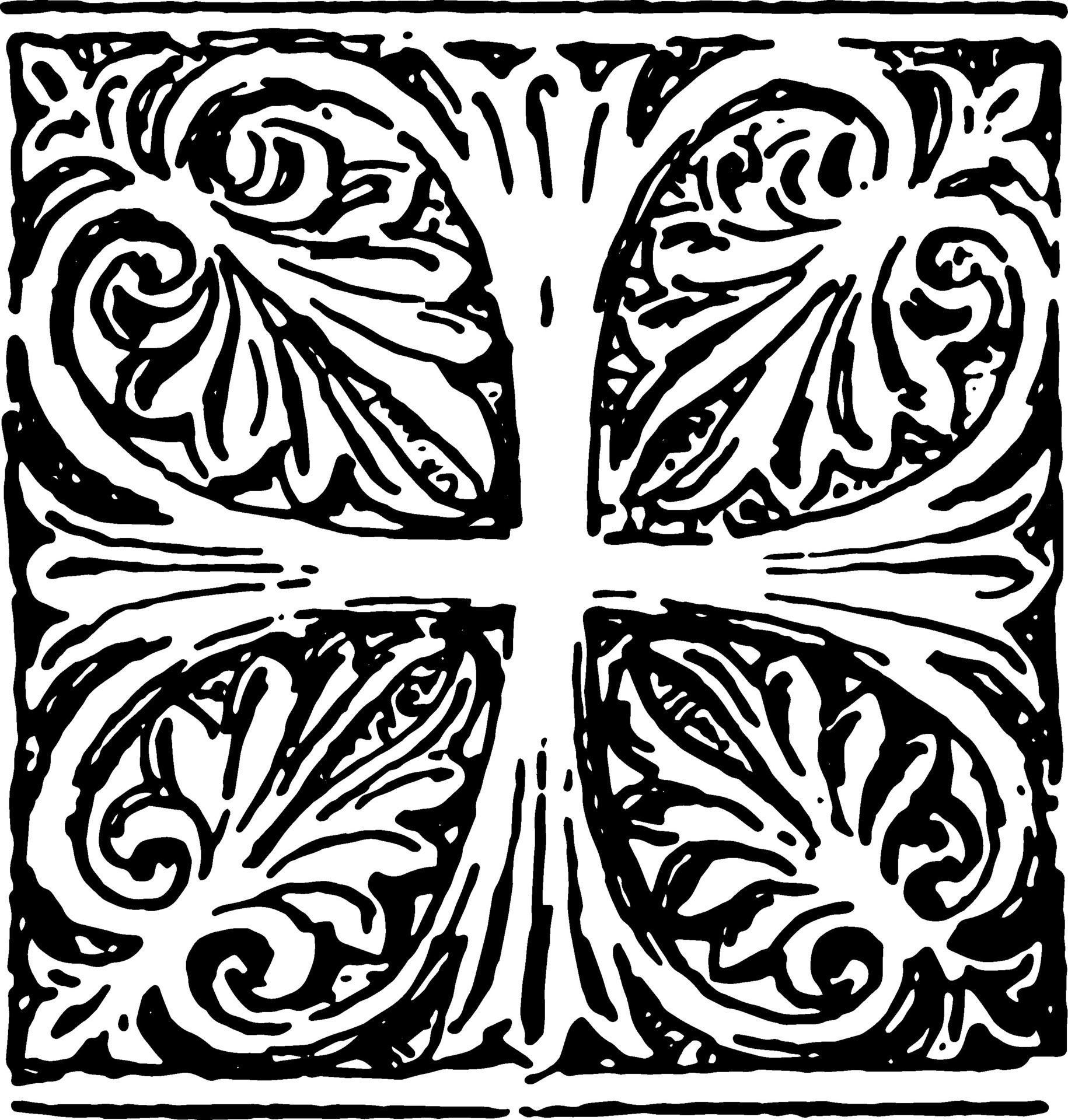 Anthemion is a Byzantine cross vintage engraving. 35476948 Vector Art at Vecteezy