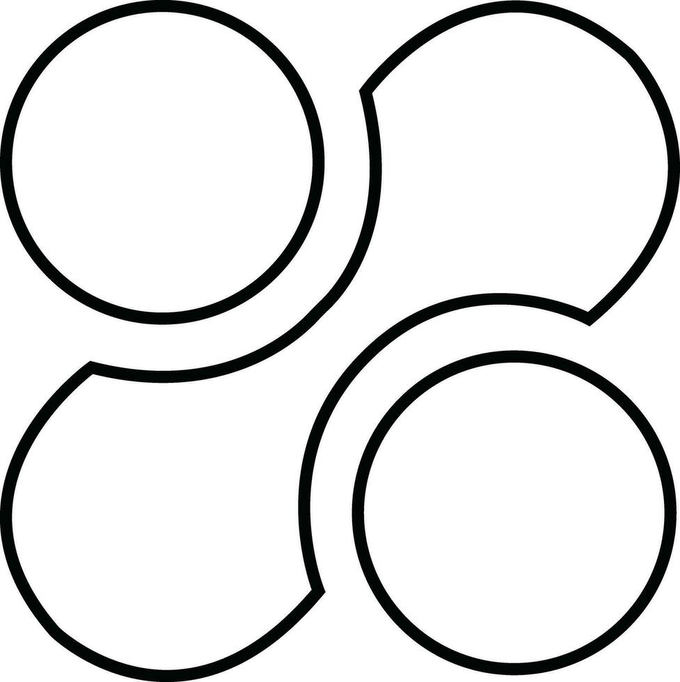 Metaball Connected Dots Circles Pattern Texture Element Line Icon 9652